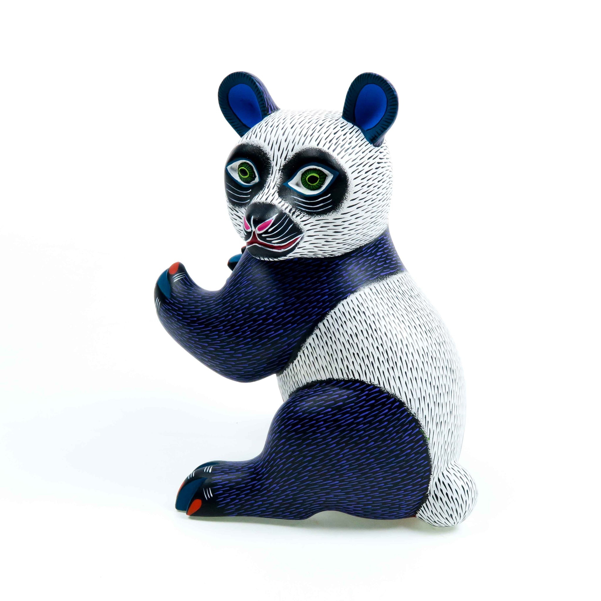 Sitting Panda - Oaxacan Alebrije Wood Carving Sculpture – VivaMexico ...