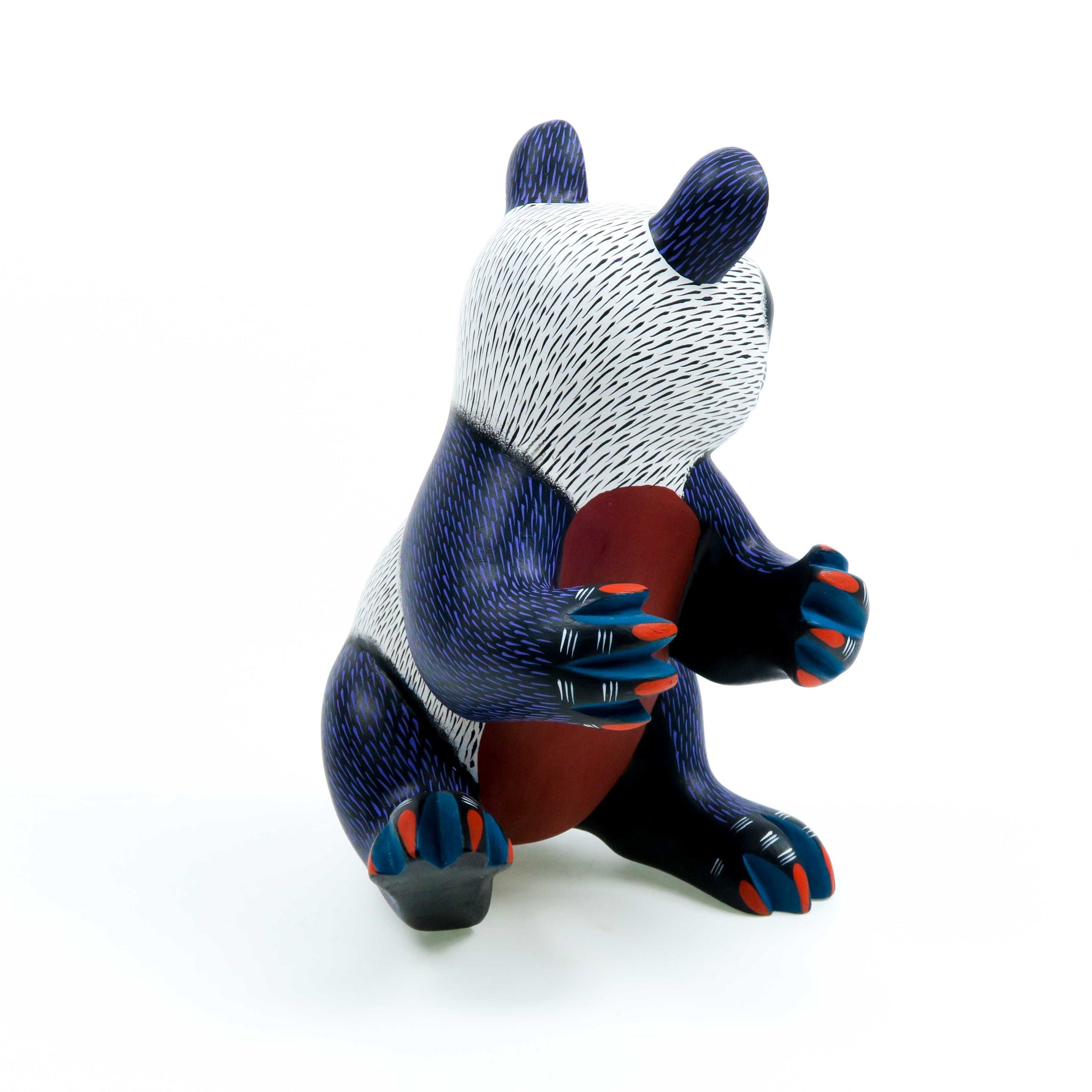 Sitting Panda - Oaxacan Alebrije Wood Carving Sculpture – VivaMexico ...