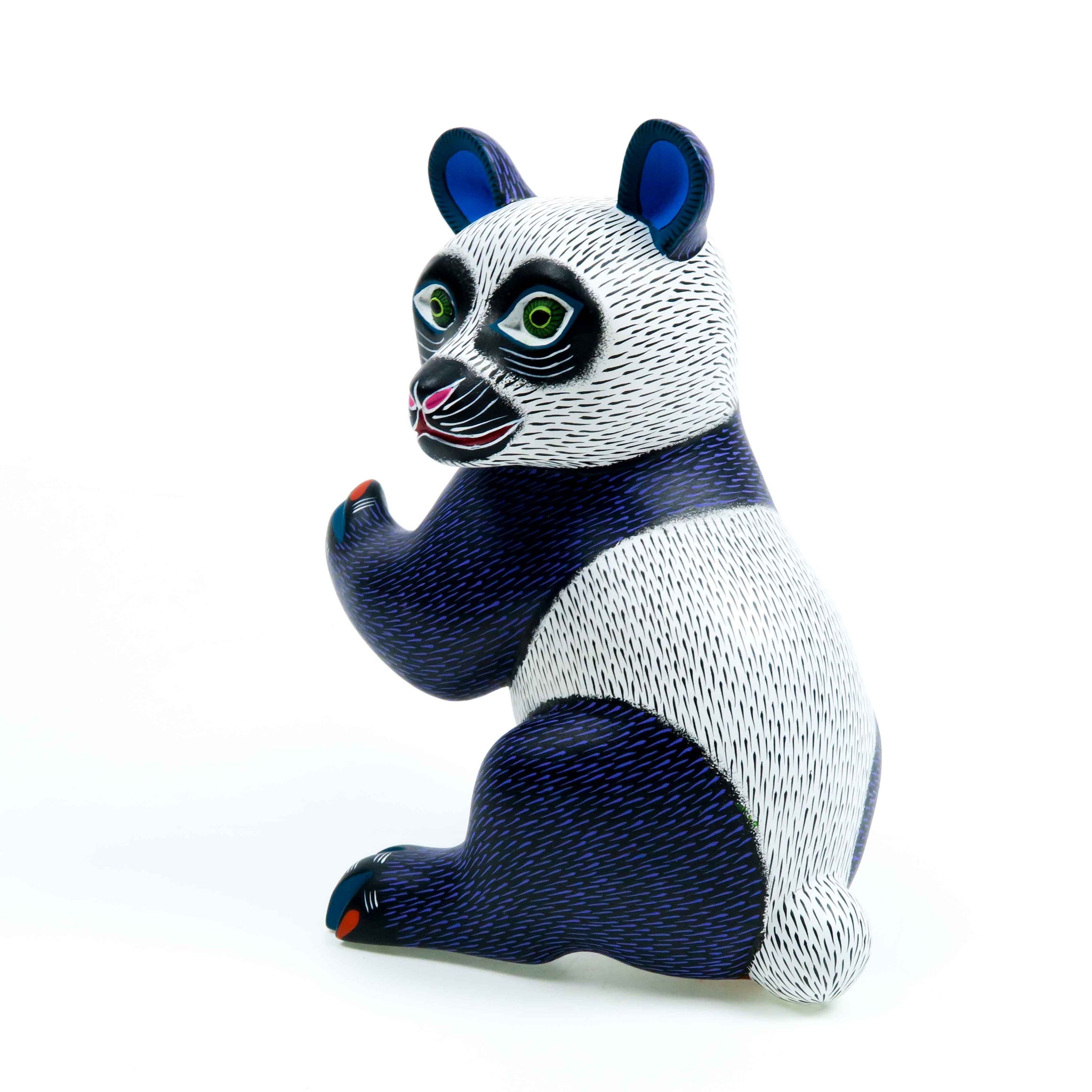 Sitting Panda - Oaxacan Alebrije Wood Carving Sculpture – VivaMexico ...