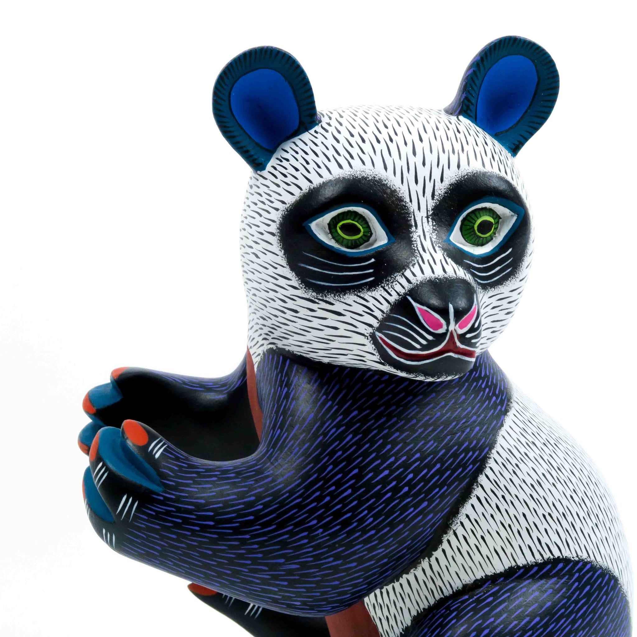 Sitting Panda - Oaxacan Alebrije Wood Carving Sculpture – VivaMexico ...