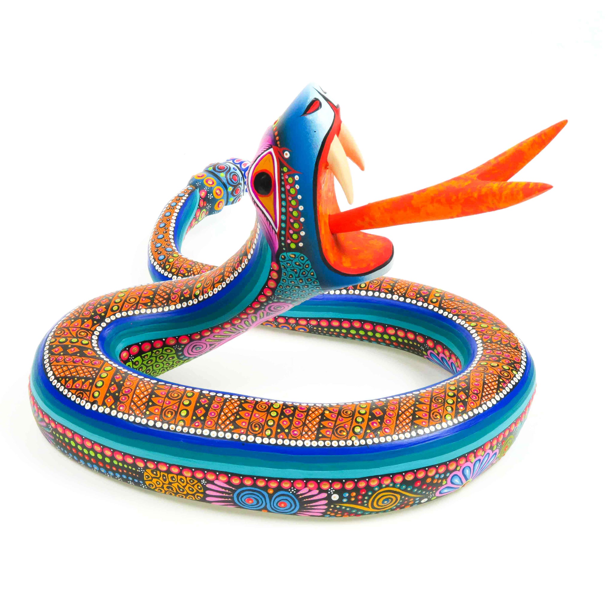 Slithering Snake - Oaxacan Alebrije Wood Carving Sculpture – VivaMexico ...