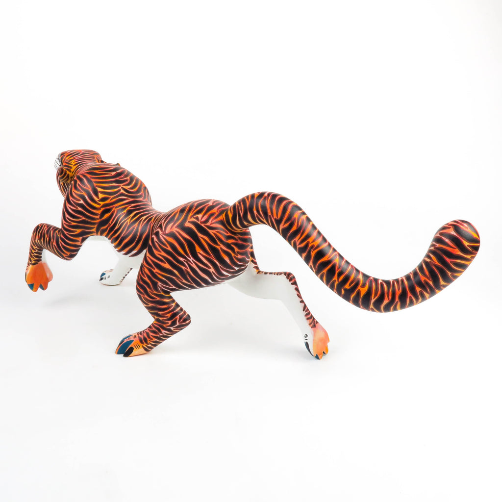 Tiger - Oaxacan Alebrije Wood Carving – VivaMexico.com - Mexican Art