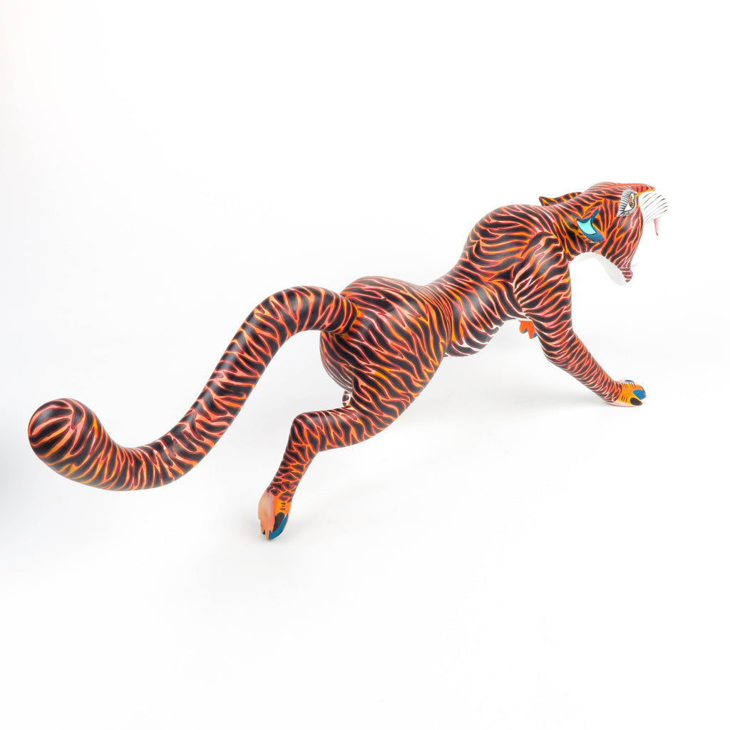 Tiger - Oaxacan Alebrije Wood Carving – VivaMexico.com - Mexican Art