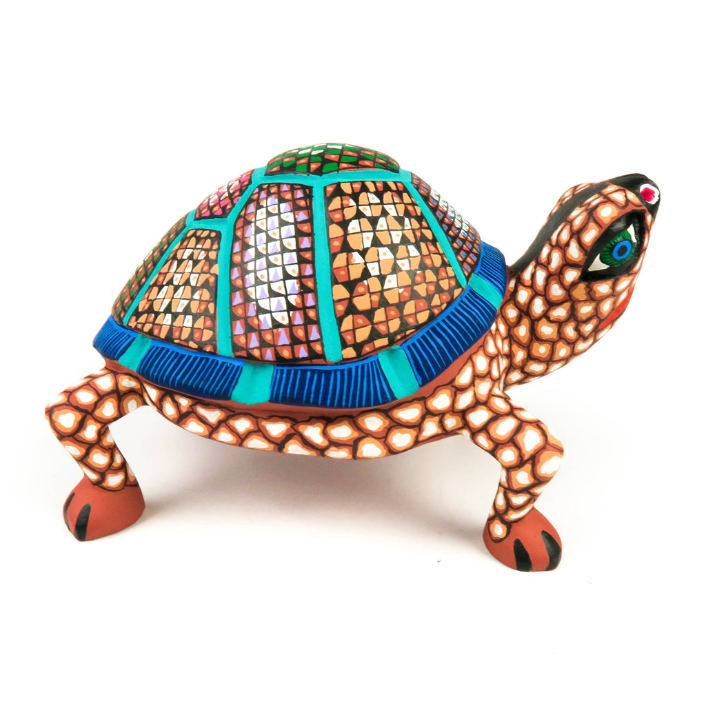 Turtle - Oaxacan Alebrije Wood Carving – VivaMexico.com - Mexican Art