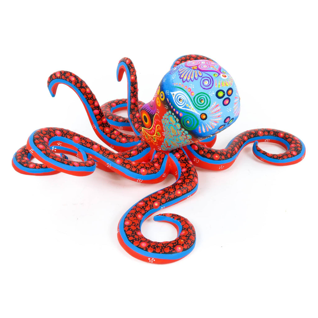 Vibrant Octopus - Oaxacan Alebrije Wood Carving – VivaMexico.com ...