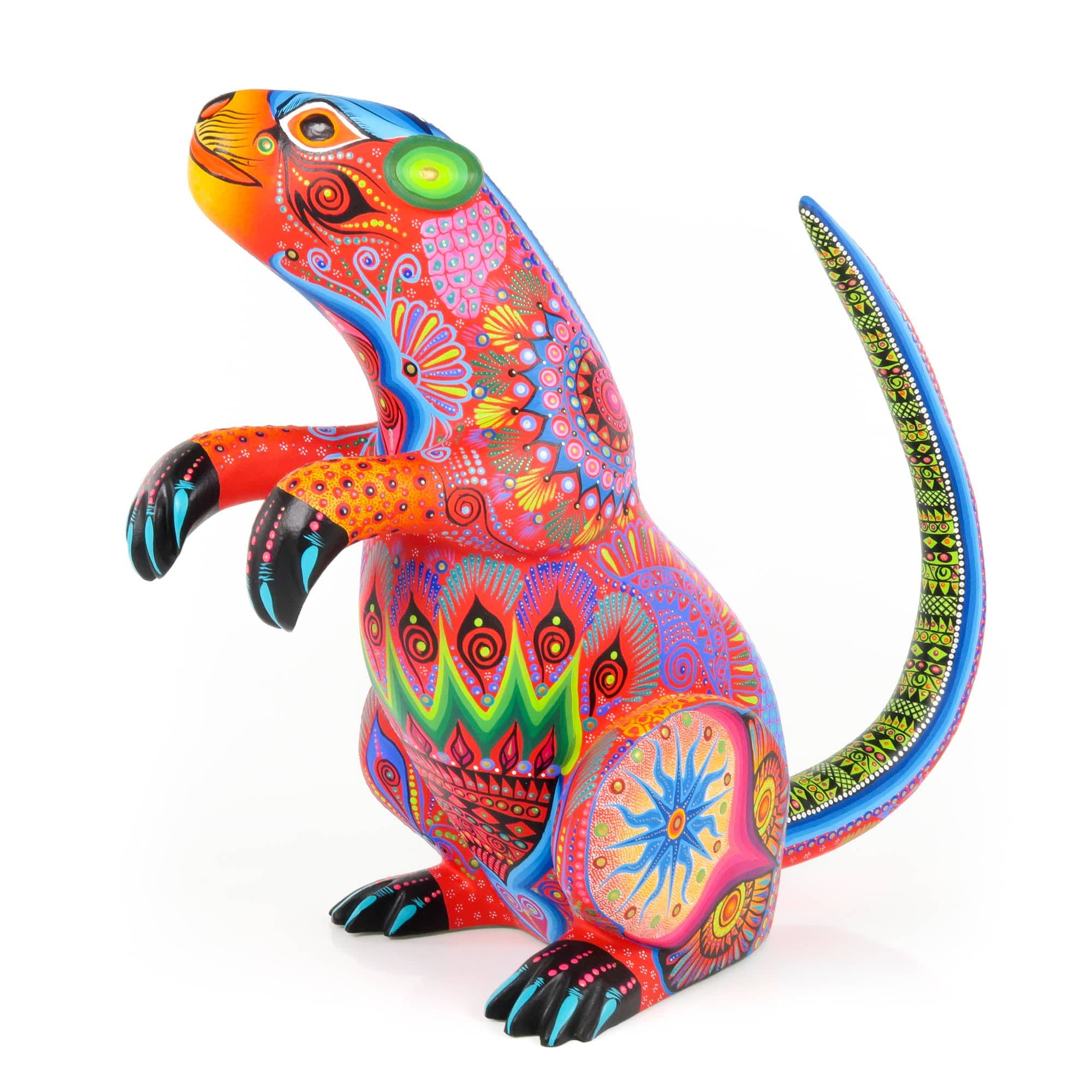 Weasel - Oaxacan Alebrije Wood Carving – VivaMexico.com - Mexican Art