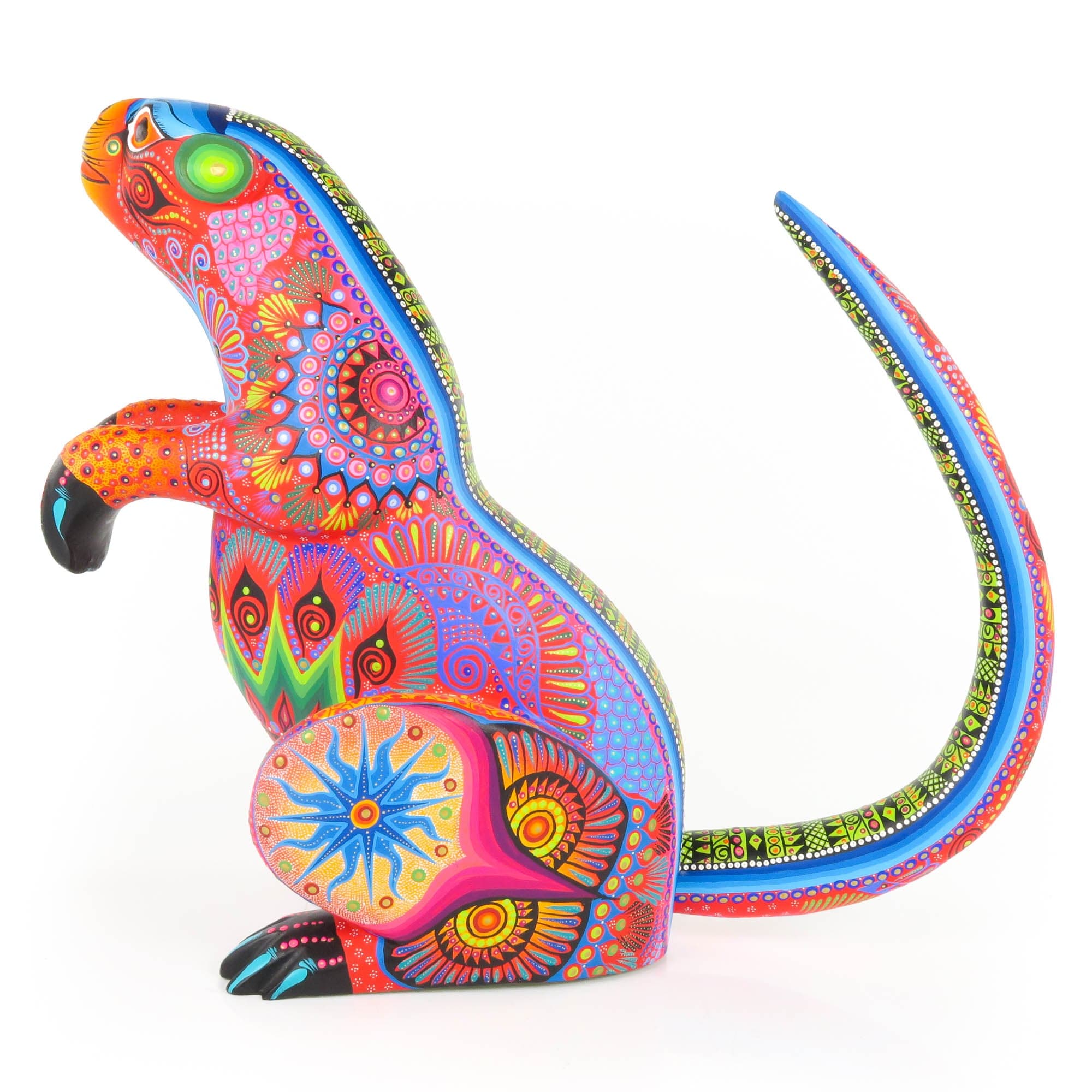 Weasel - Oaxacan Alebrije Wood Carving – VivaMexico.com - Mexican Art