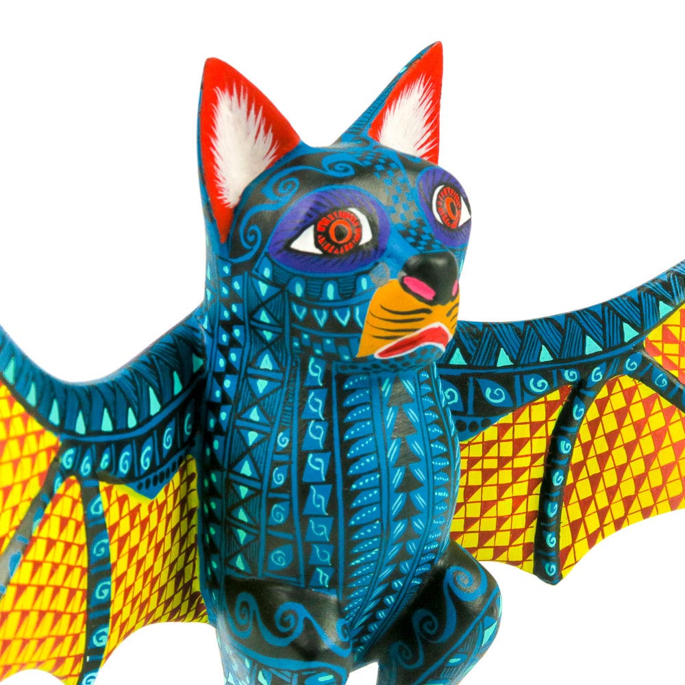Whimsical Bat - Oaxacan Alebrije Wood Carving – VivaMexico.com ...