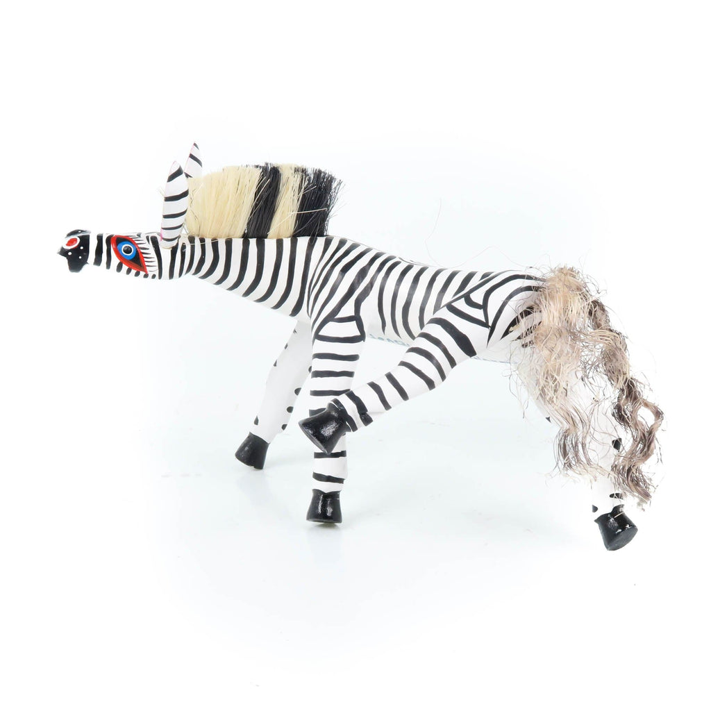 Whimsical Zebra - Oaxacan Alebrije Wood Carving – VivaMexico.com ...