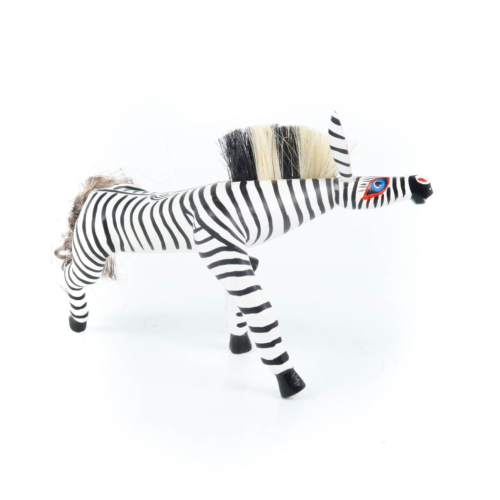 Whimsical Zebra - Oaxacan Alebrije Wood Carving – VivaMexico.com ...