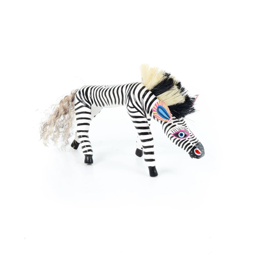 Whimsical Zebra - Oaxacan Alebrije Wood Carving – VivaMexico.com ...
