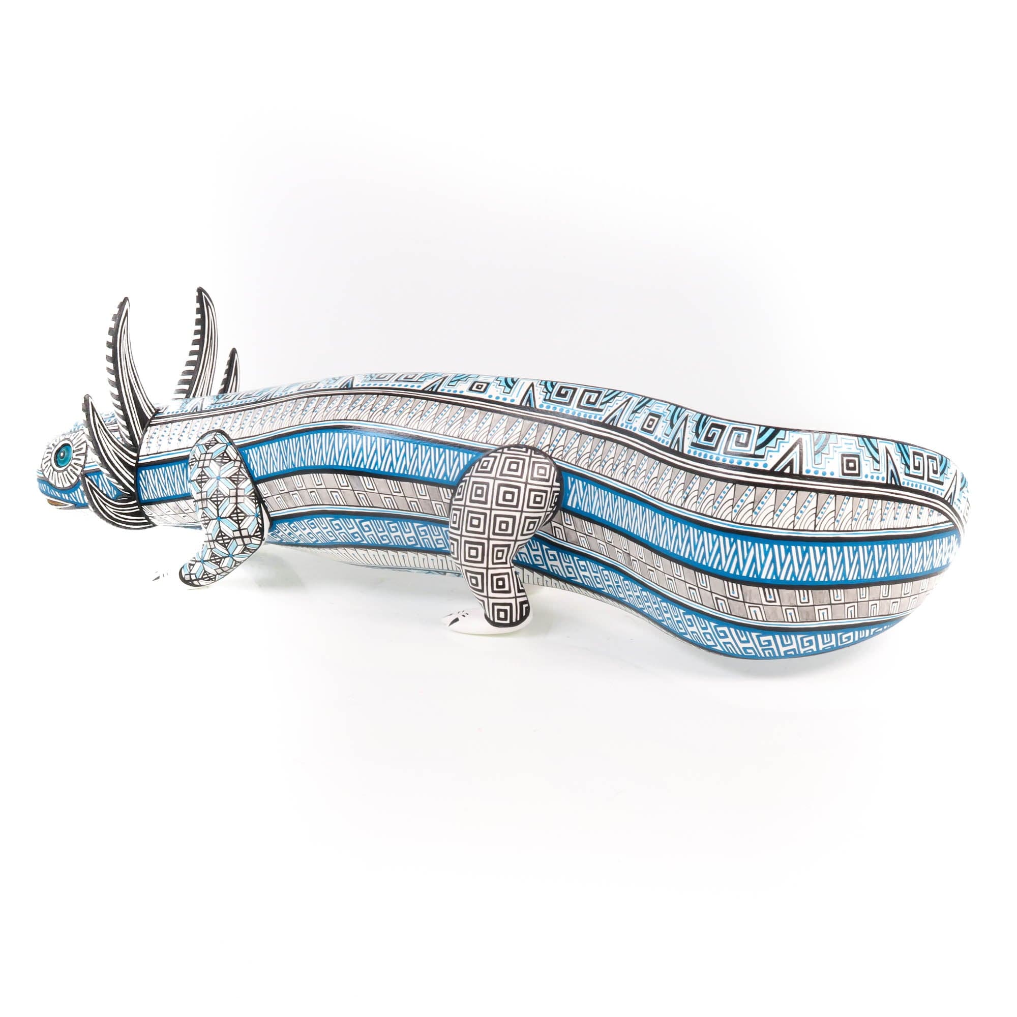 White Axolotl - Oaxacan Alebrije Wood Carving – VivaMexico.com ...