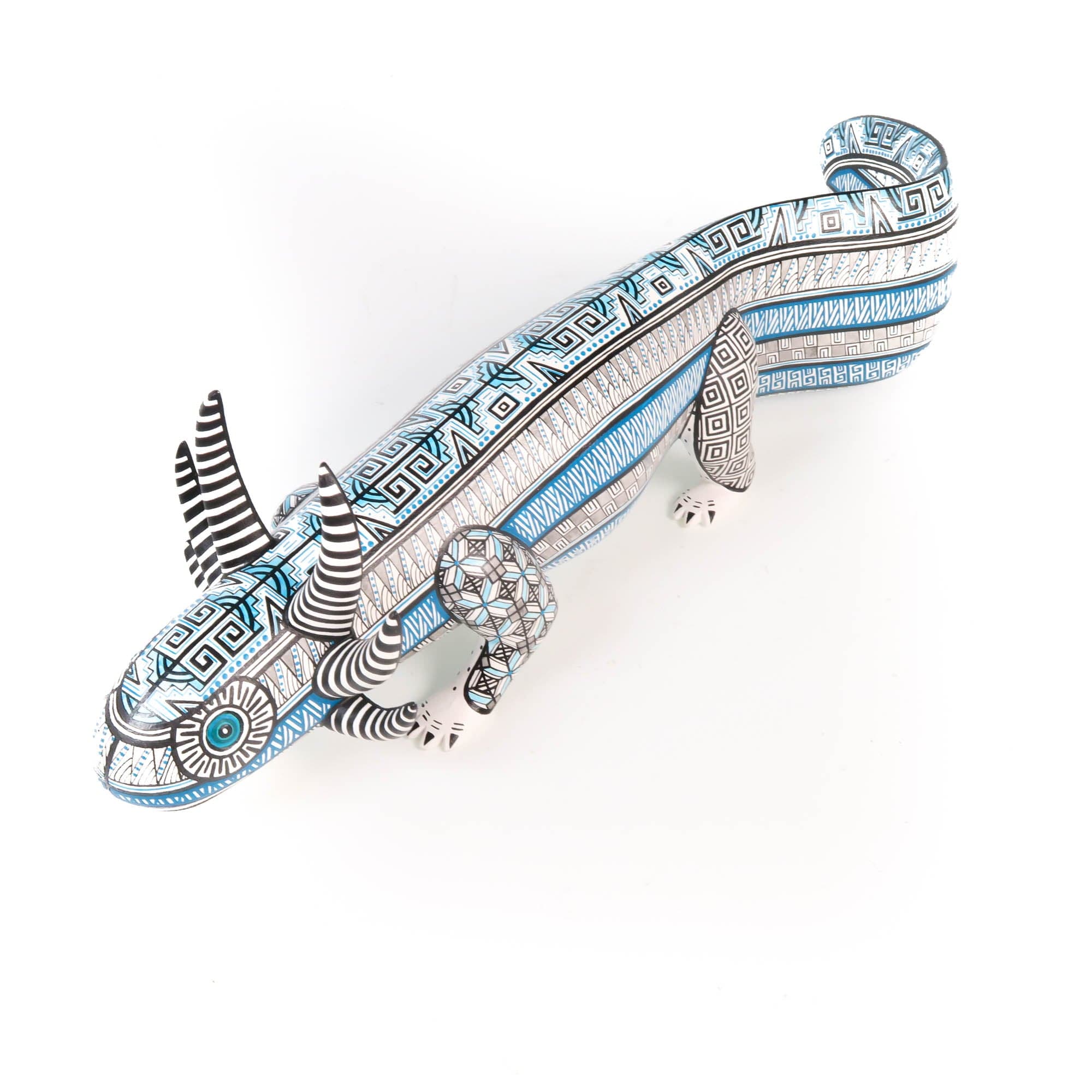 White Axolotl - Oaxacan Alebrije Wood Carving – VivaMexico.com ...