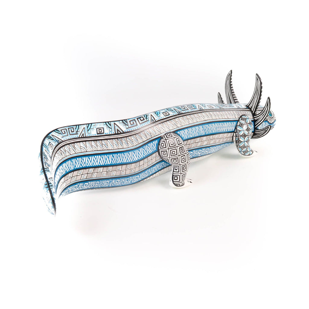 White Axolotl - Oaxacan Alebrije Wood Carving – VivaMexico.com ...