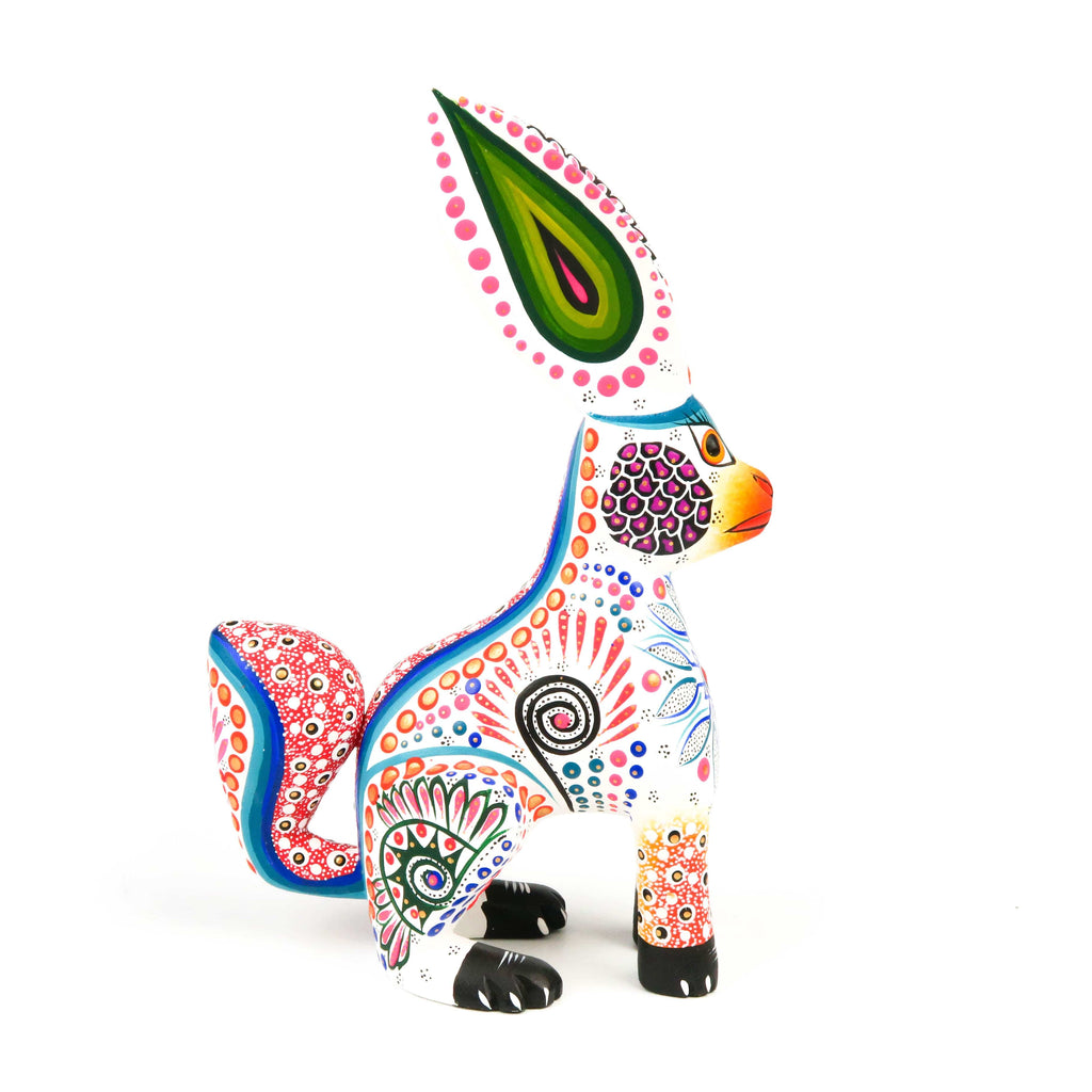 White Rabbit - Oaxacan Alebrije Wood Carving Sculpture Mexican Folk Ar ...