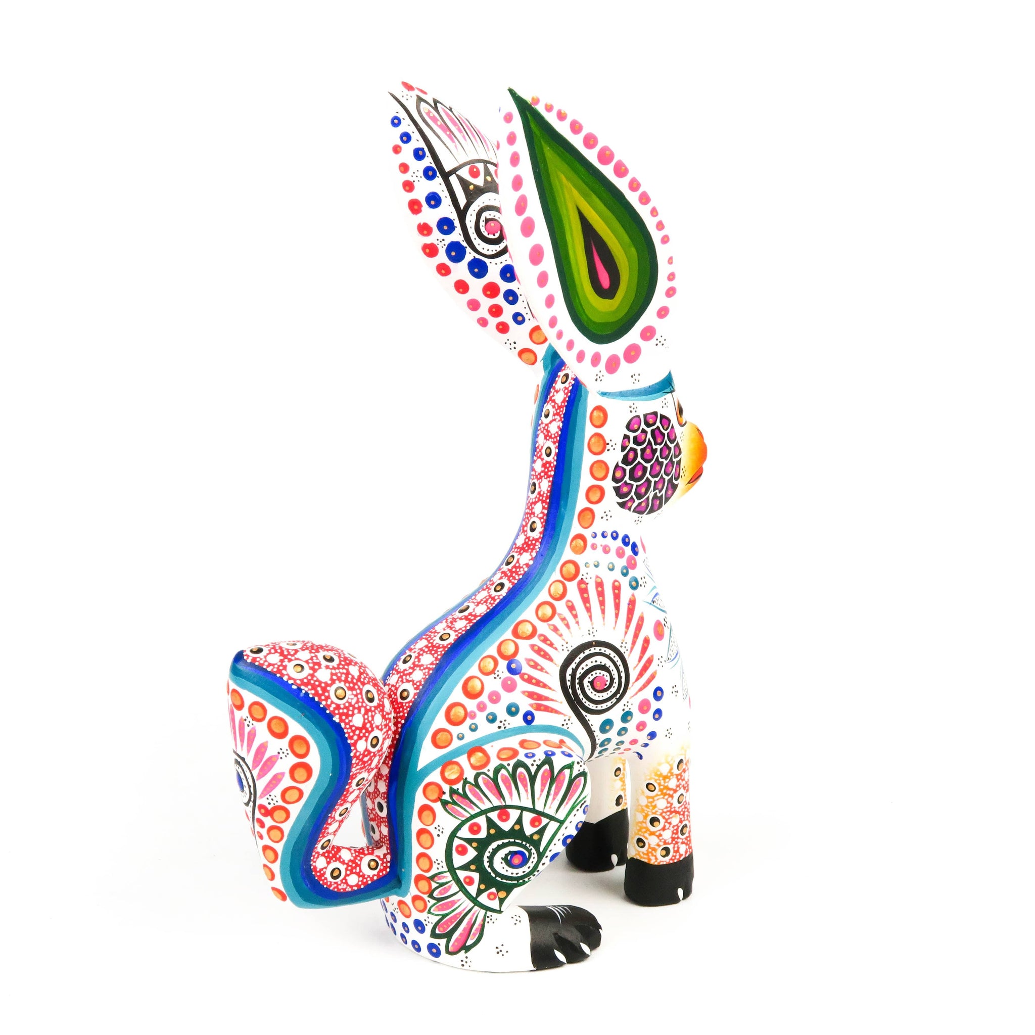 White Rabbit - Oaxacan Alebrije Wood Carving Sculpture Mexican Folk Ar ...