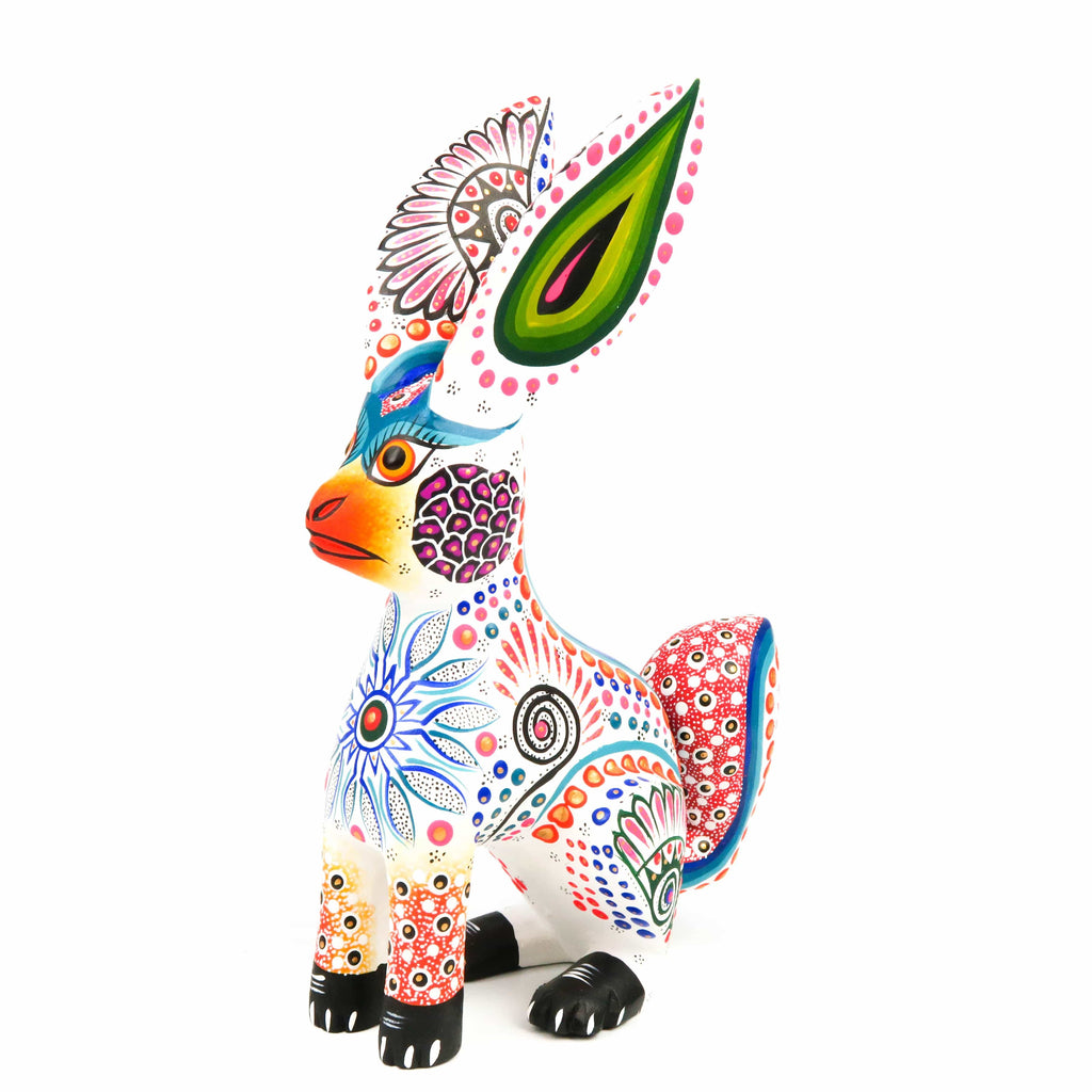 White Rabbit - Oaxacan Alebrije Wood Carving Sculpture Mexican Folk Ar ...