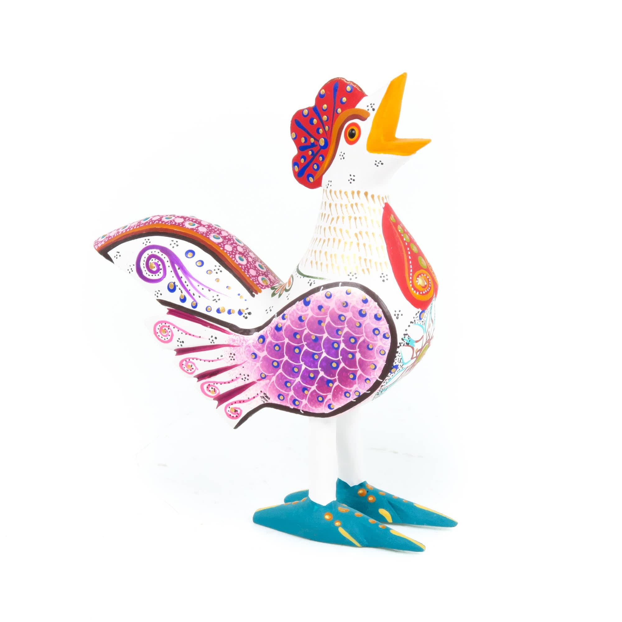 White Rooster - Oaxacan Alebrije Wood Carving – VivaMexico.com ...