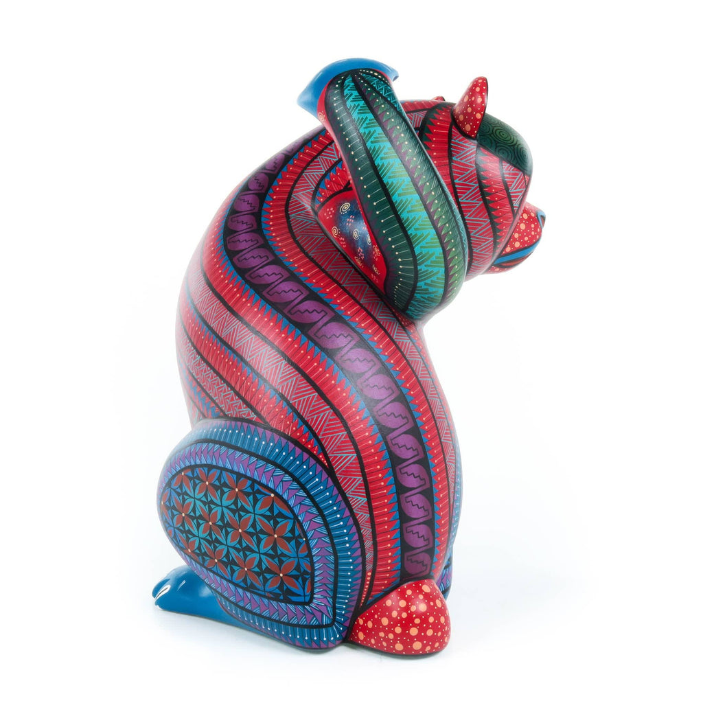 Zapotec Bear - Oaxacan Alebrije Wood Carving – VivaMexico.com - Mexican Art