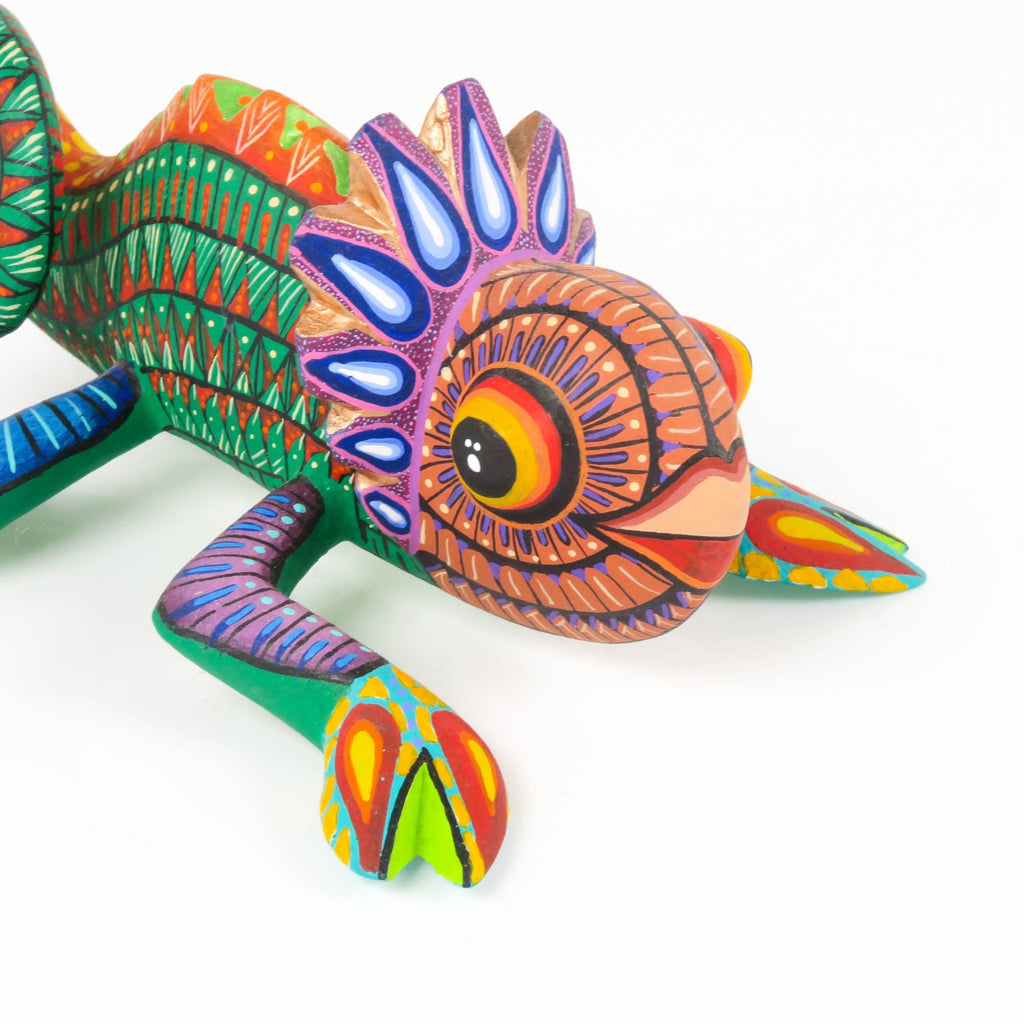 Zapotec Chameleon - Oaxacan Alebrije Wood Carving – VivaMexico.com ...