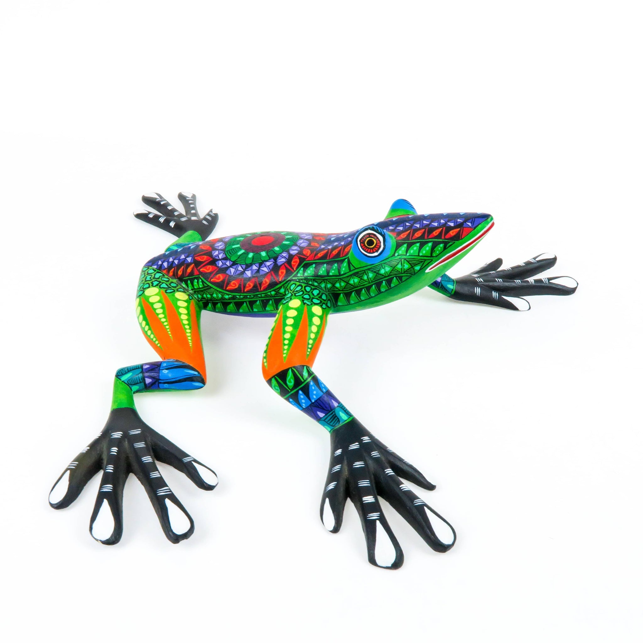 Zapotec Frog - Oaxacan Alebrije Wood Carving – VivaMexico.com - Mexican Art