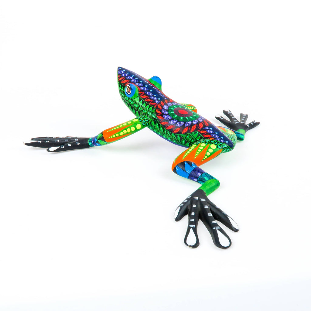 Zapotec Frog - Oaxacan Alebrije Wood Carving – VivaMexico.com - Mexican Art