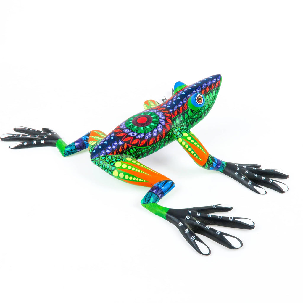 Zapotec Frog - Oaxacan Alebrije Wood Carving – VivaMexico.com - Mexican Art