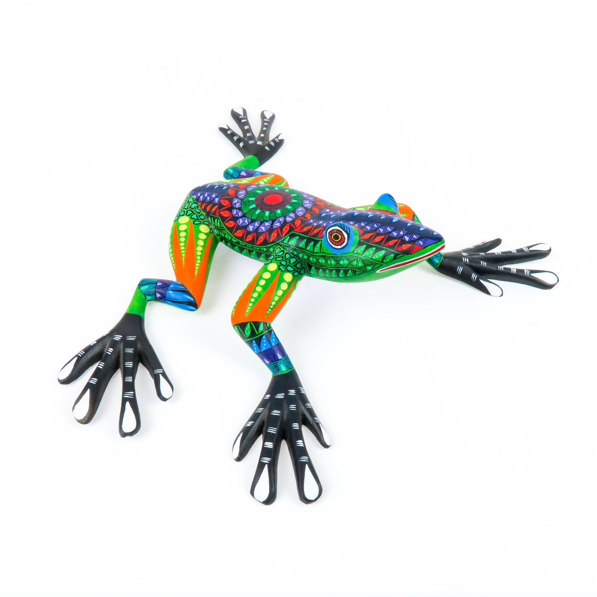 Zapotec Frog - Oaxacan Alebrije Wood Carving – VivaMexico.com - Mexican Art