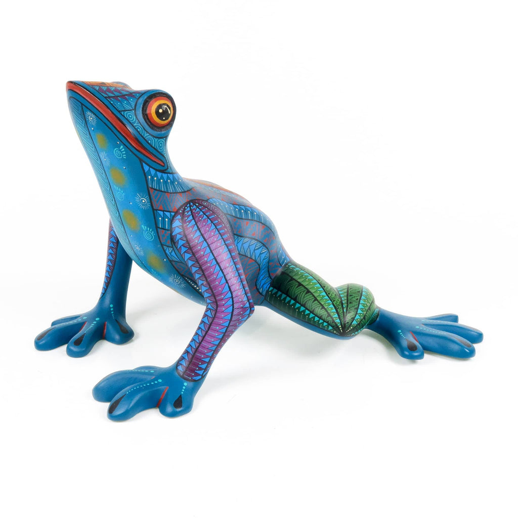 Zapotec Frog - Oaxacan Alebrije Wood Carving – VivaMexico.com - Mexican Art