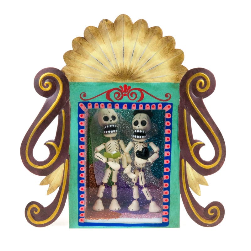 Bridal Couple Tin Retablo Box - Mexican Folk Art – VivaMexico.com ...
