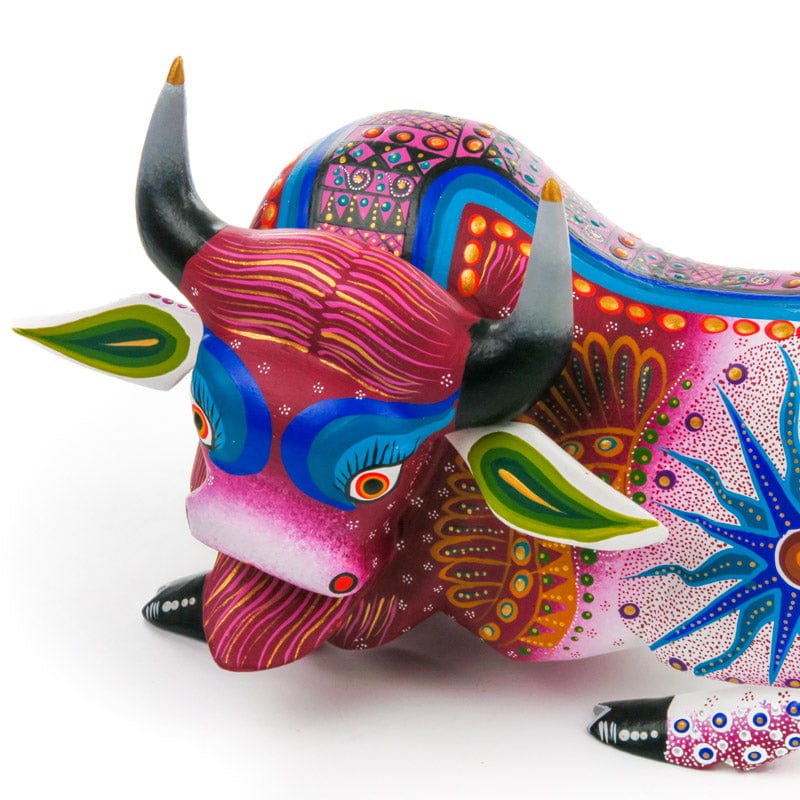 Bull - Oaxacan Alebrije Wood Carving – VivaMexico.com - Mexican Art