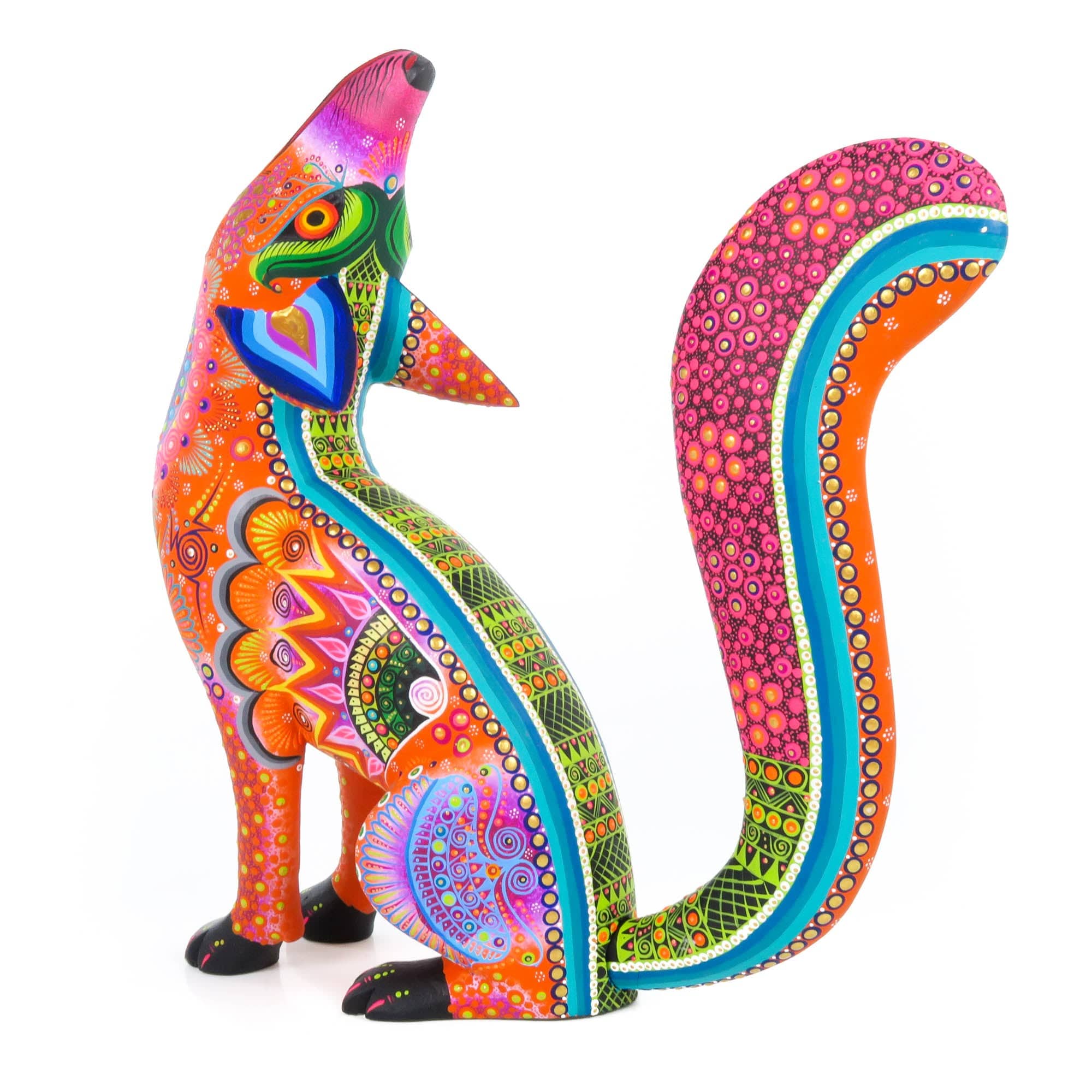 Howling Coyote - Oaxacan Alebrije Wood Carving – VivaMexico.com ...