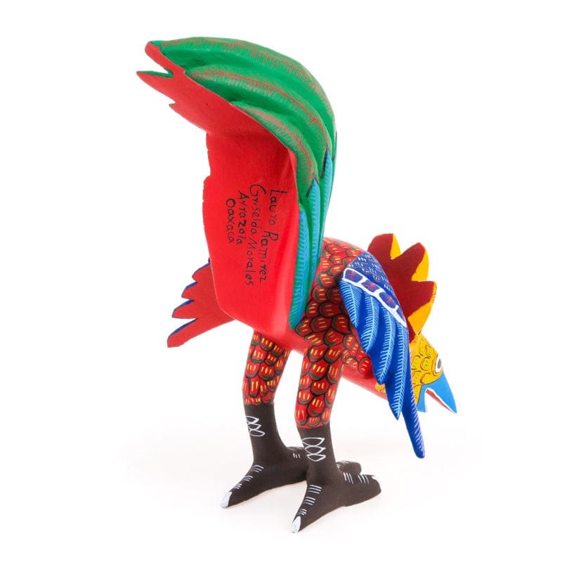 Rooster - Oaxacan Alebrije Wood Carving – VivaMexico.com - Mexican Art