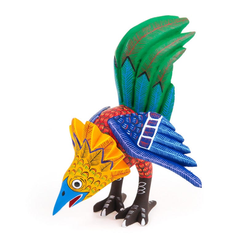 Rooster - Oaxacan Alebrije Wood Carving – VivaMexico.com - Mexican Art
