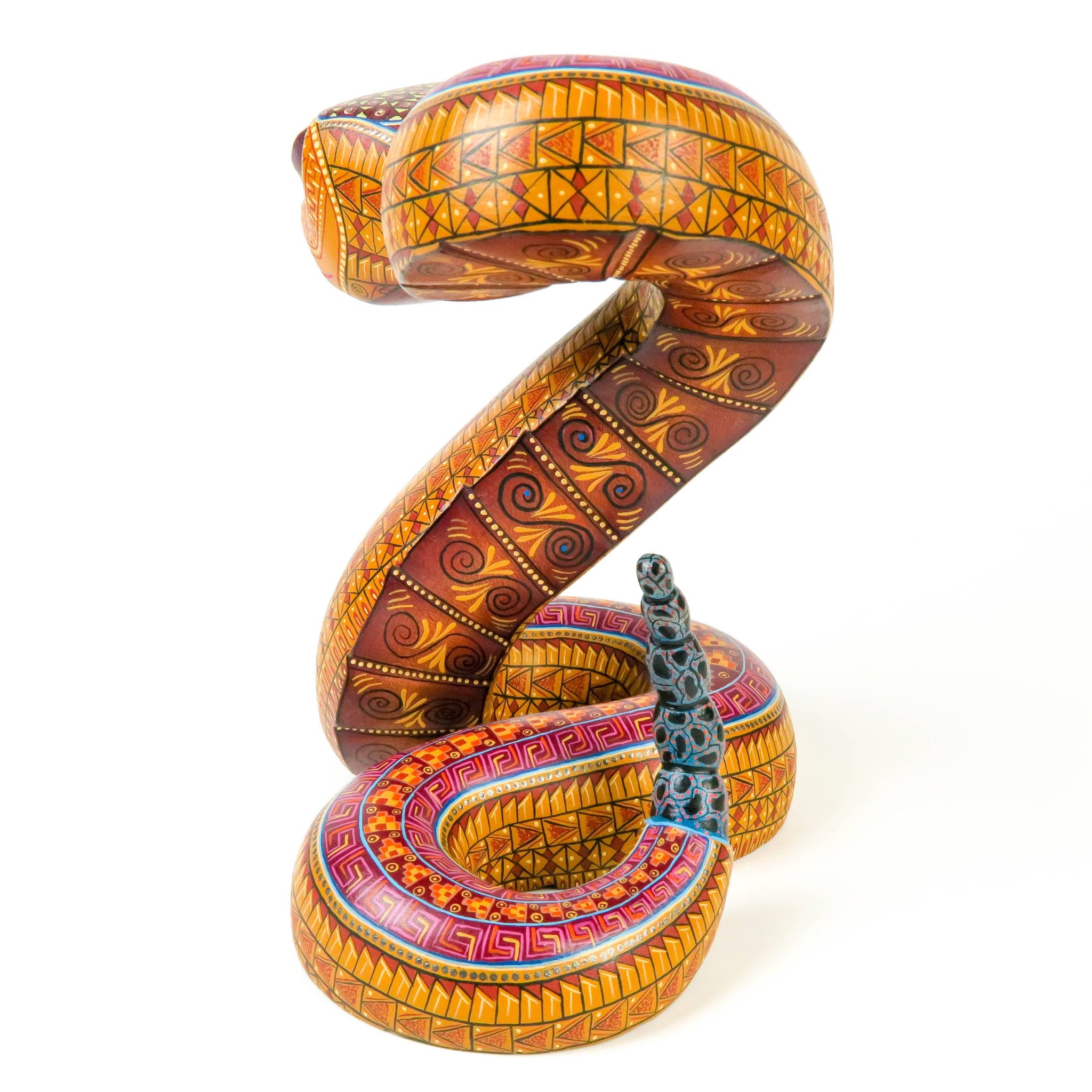 Snake - Oaxacan Alebrije Wood Carving – VivaMexico.com - Mexican Art