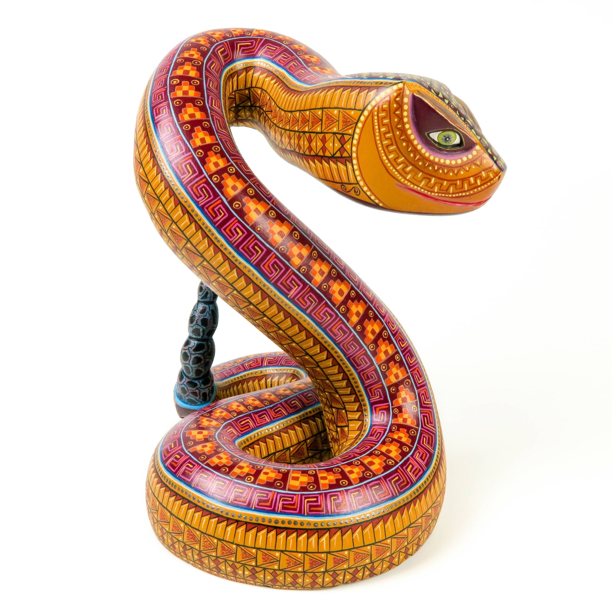 Snake - Oaxacan Alebrije Wood Carving – VivaMexico.com - Mexican Art
