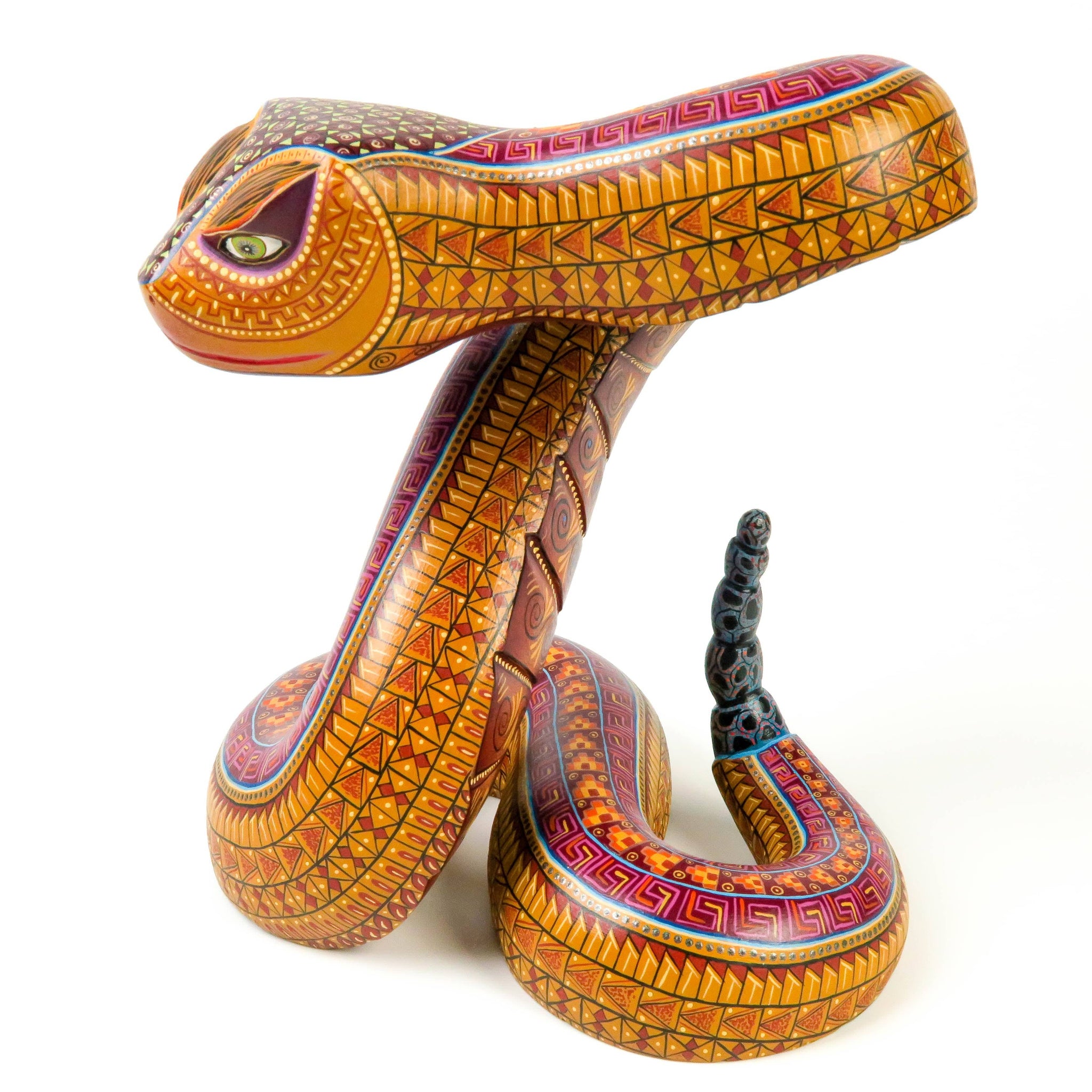 Snake - Oaxacan Alebrije Wood Carving – VivaMexico.com - Mexican Art