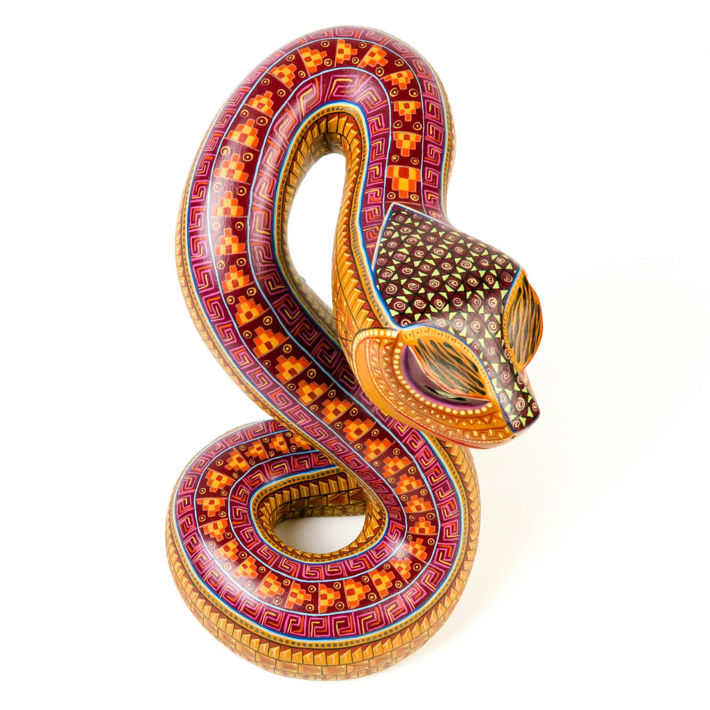 Snake - Oaxacan Alebrije Wood Carving – VivaMexico.com - Mexican Art
