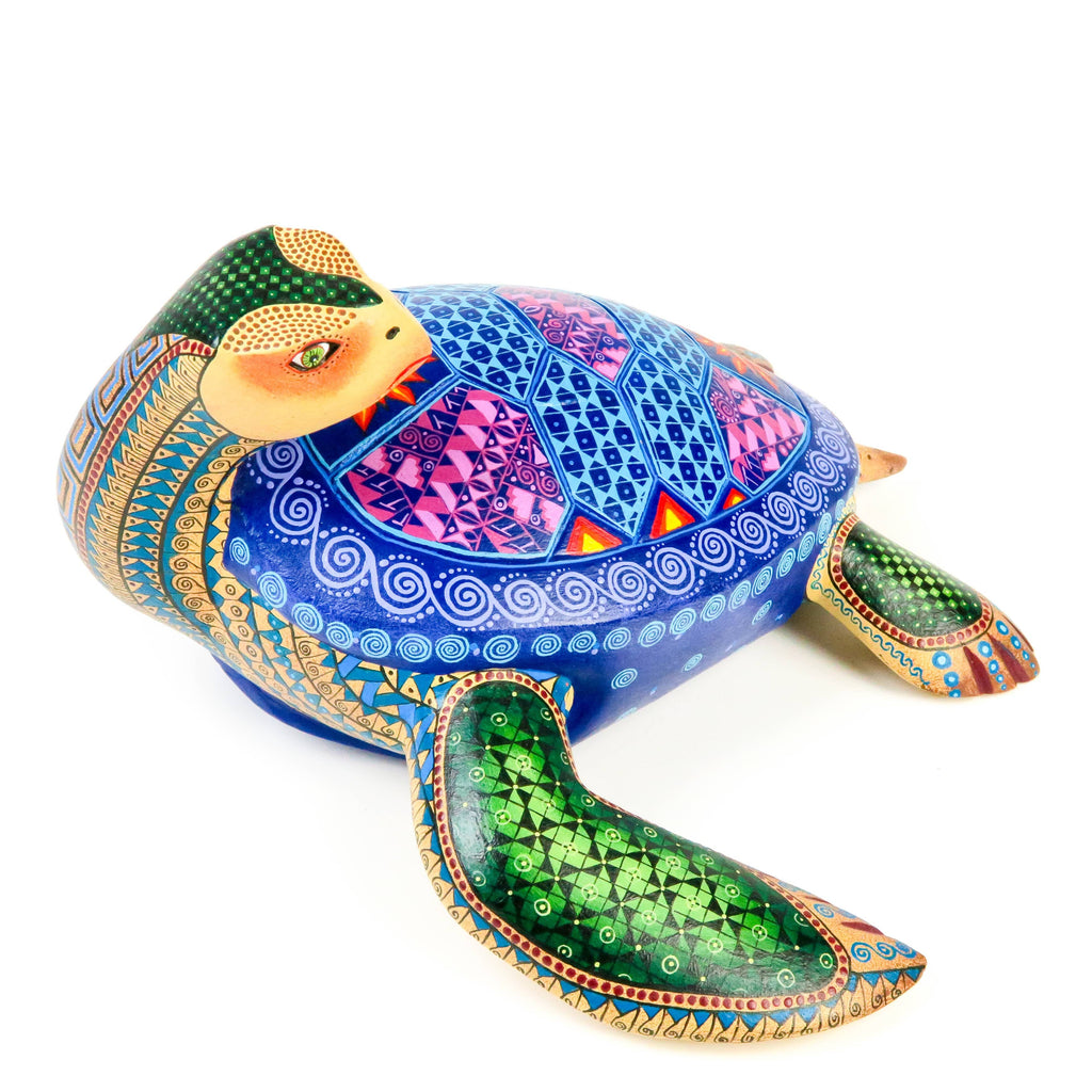 Turtle - Oaxacan Alebrije Wood Carving – VivaMexico.com - Mexican Art