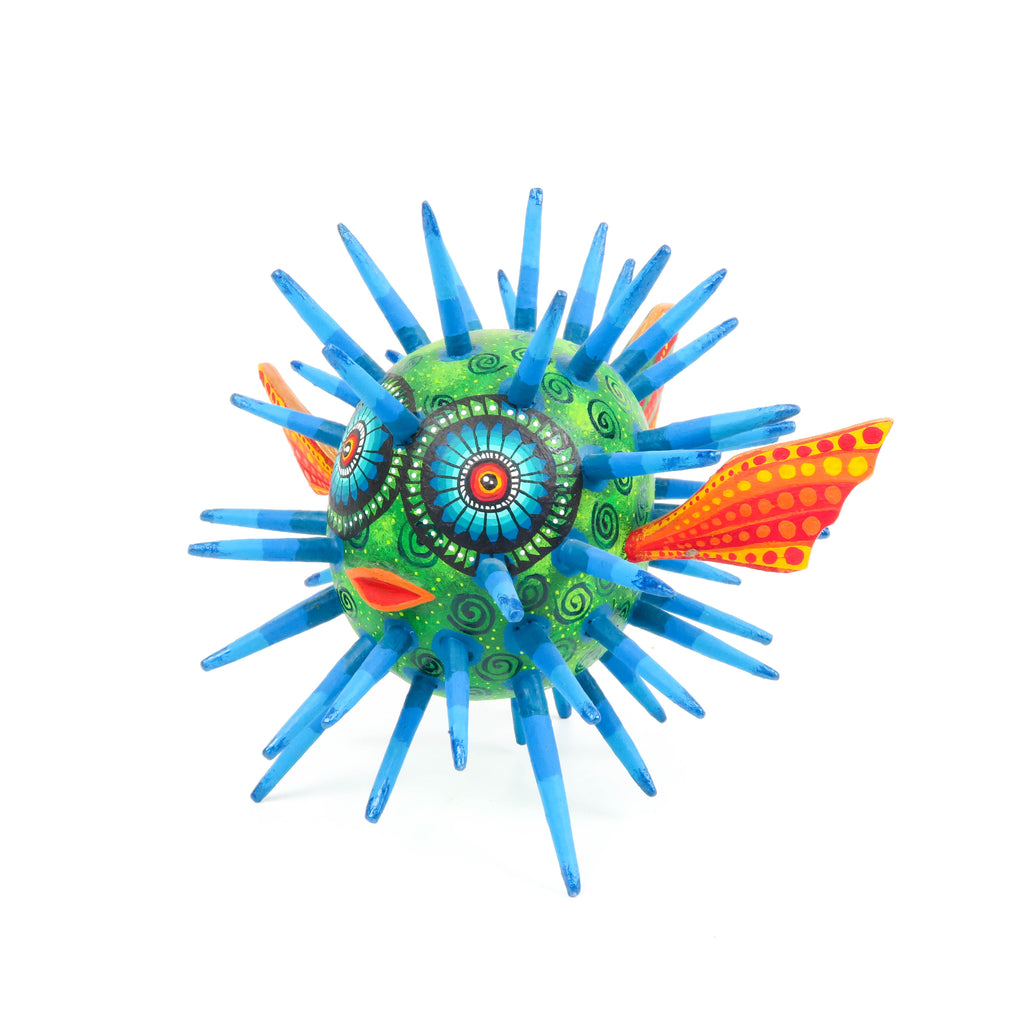 Blow Fish - Oaxacan Alebrije Wood Carving Mexican Folk Art Sculpture ...
