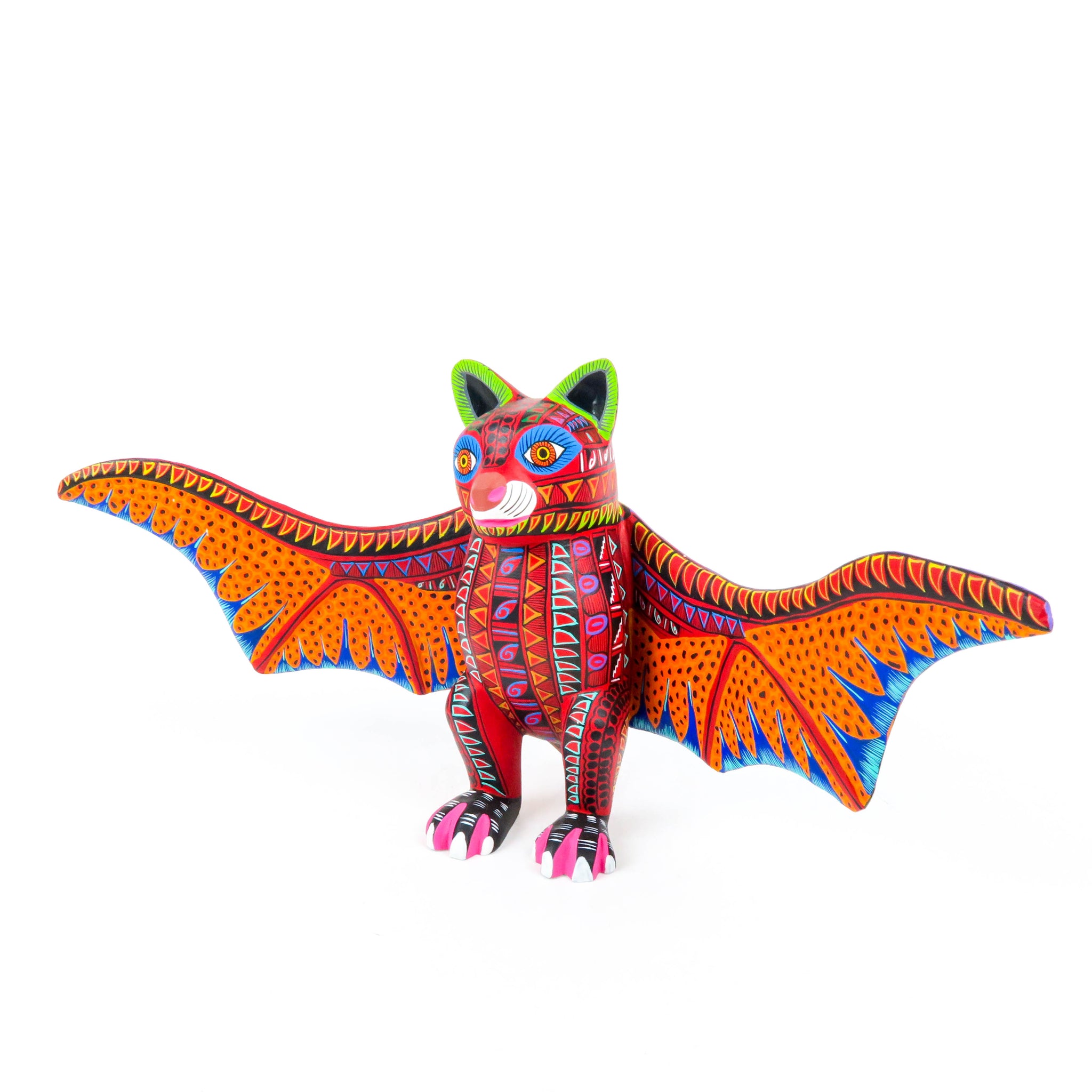 Bat - Oaxacan Alebrije Wood Carving – VivaMexico.com - Mexican Art