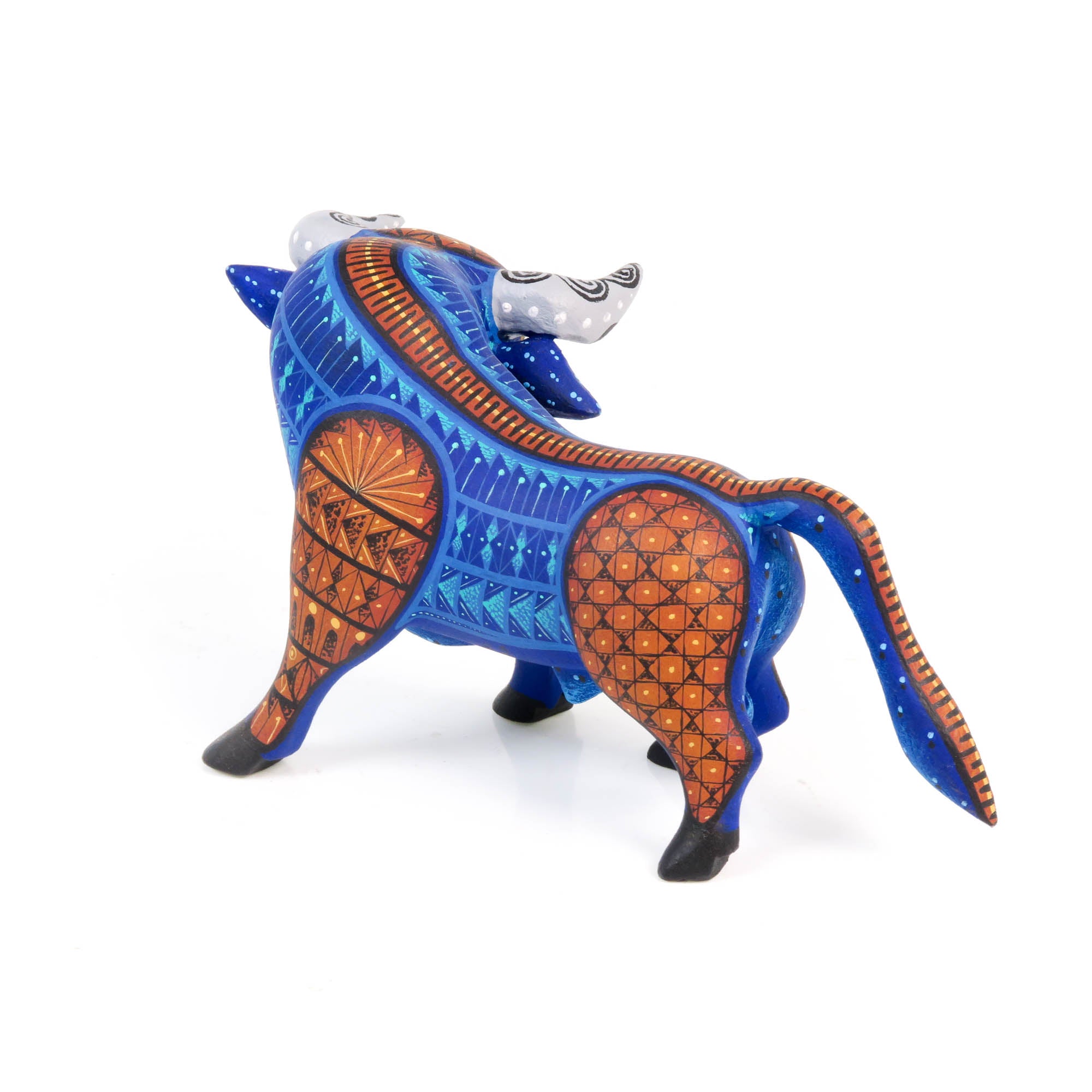 Beautiful Blue Bull - Oaxacan Alebrije Wood Carving – VivaMexico.com ...