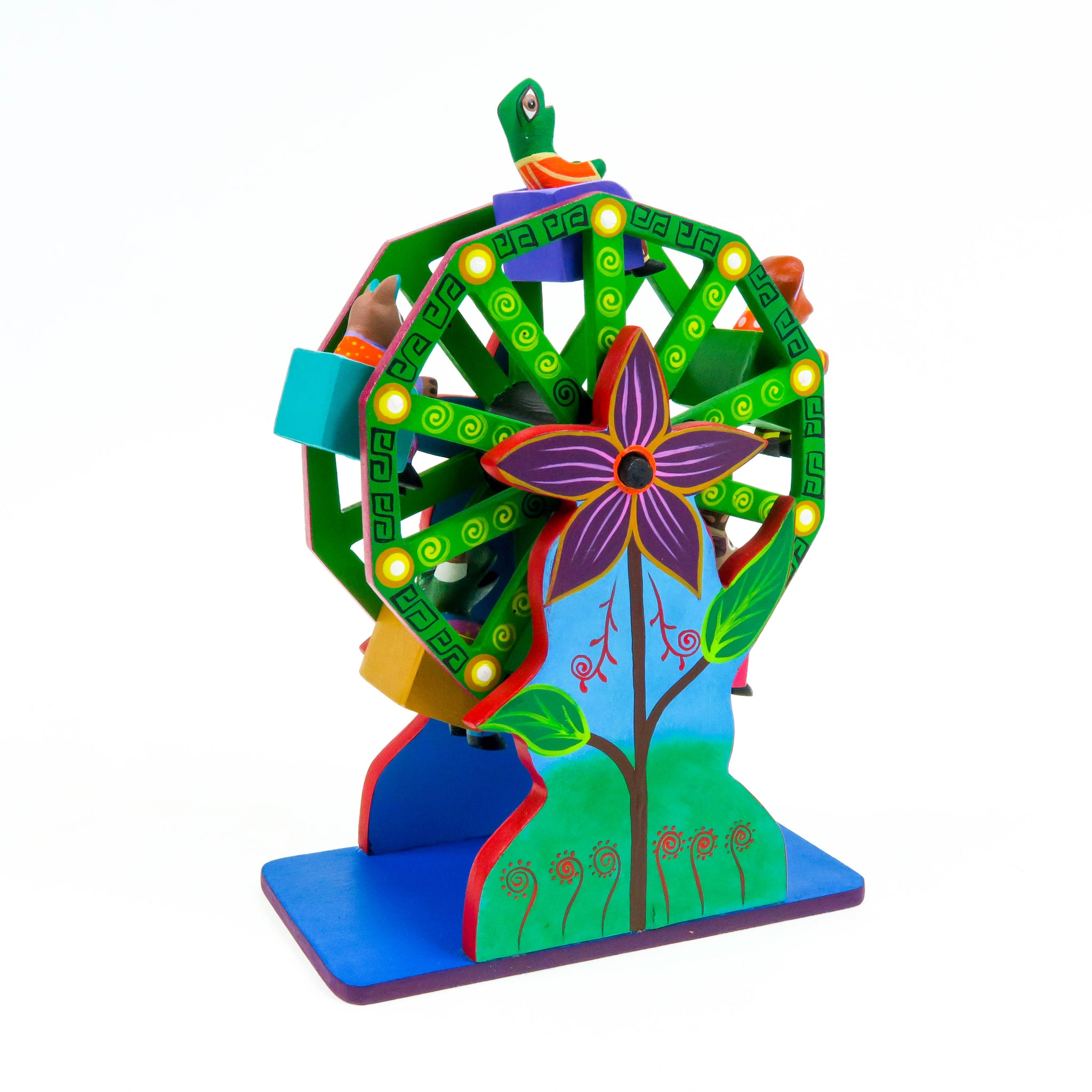 Animal Ferris Wheel - Oaxacan Alebrije Wood Carving – VivaMexico.com ...