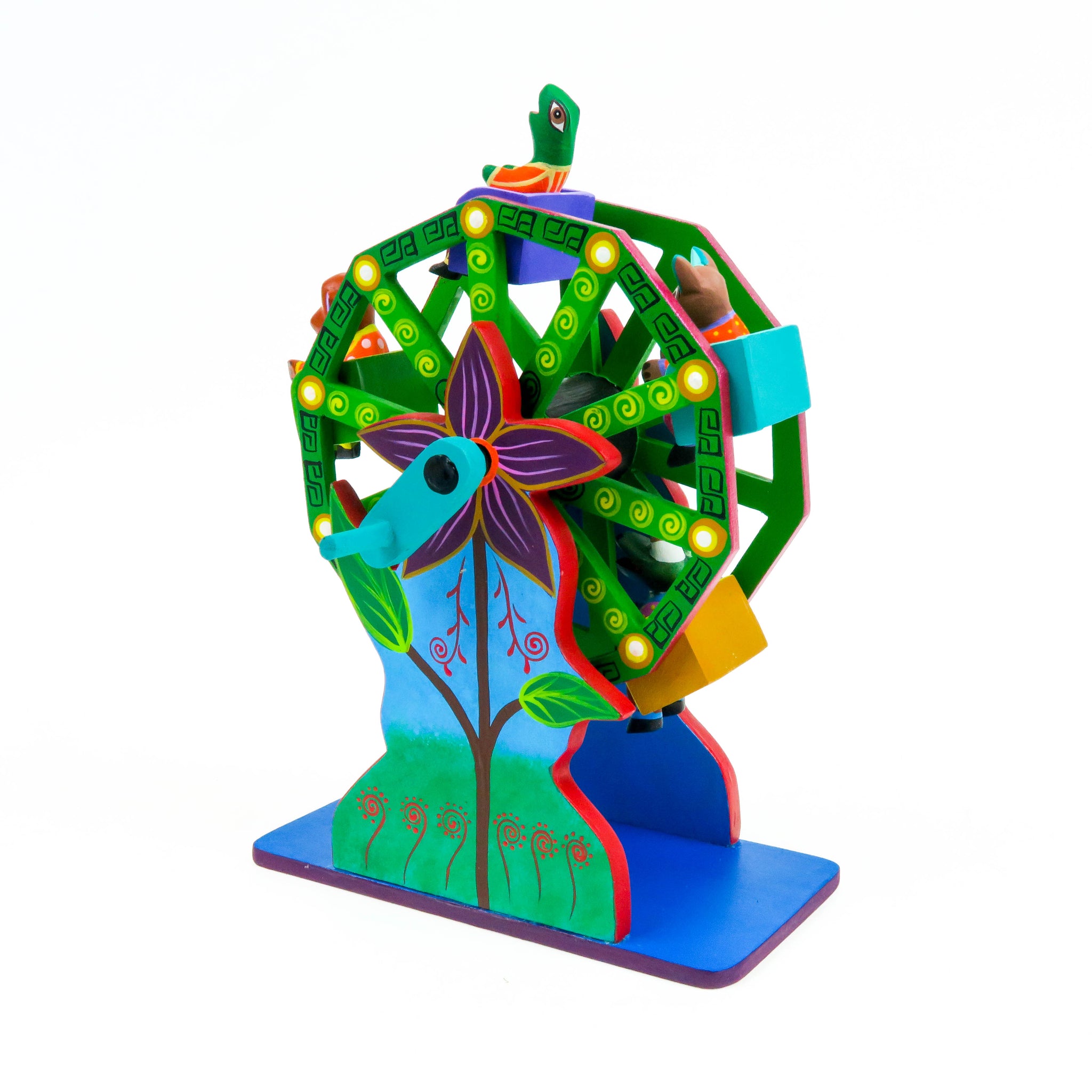 Animal Ferris Wheel - Oaxacan Alebrije Wood Carving – VivaMexico.com ...