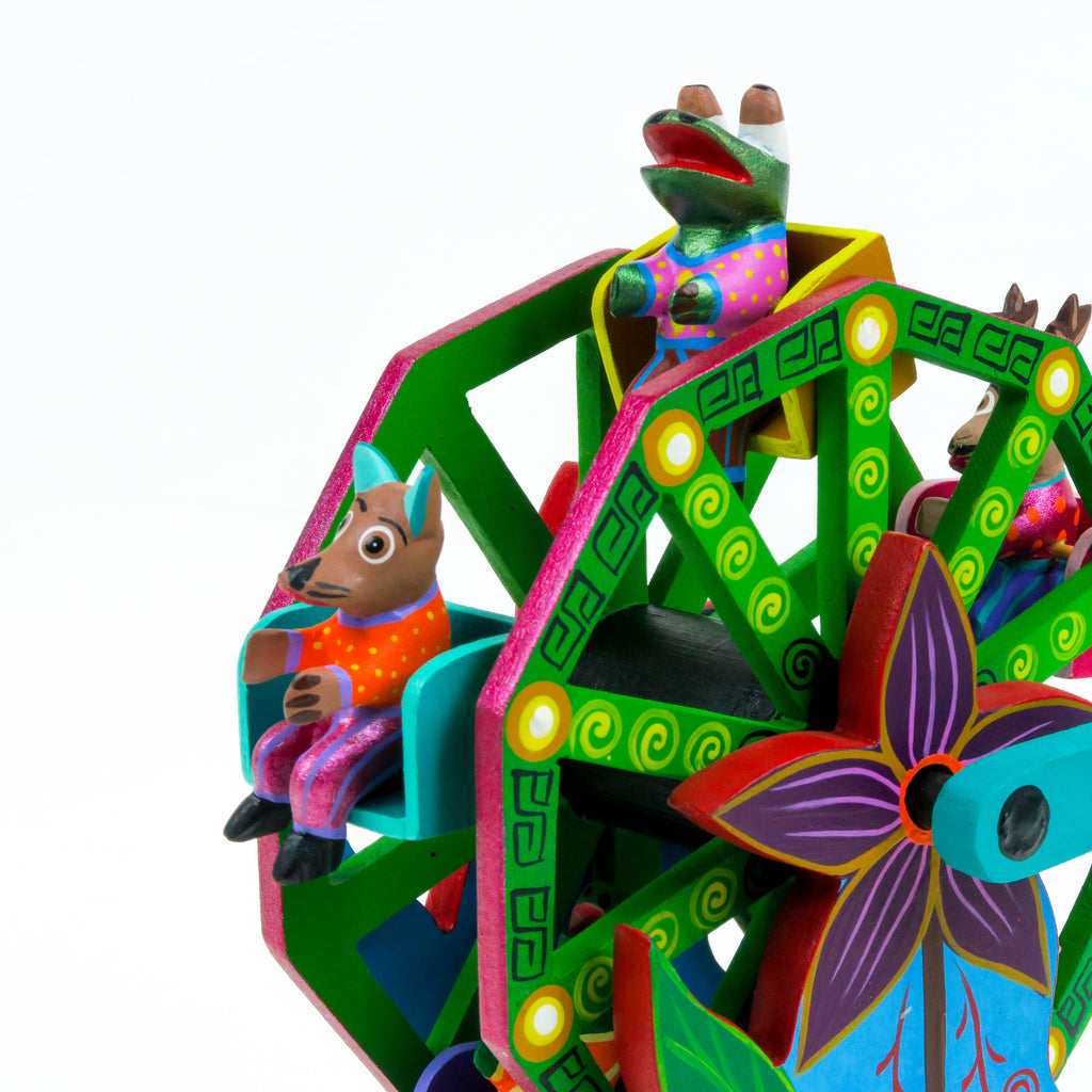Animal Ferris Wheel - Oaxacan Alebrije Wood Carving – VivaMexico.com ...