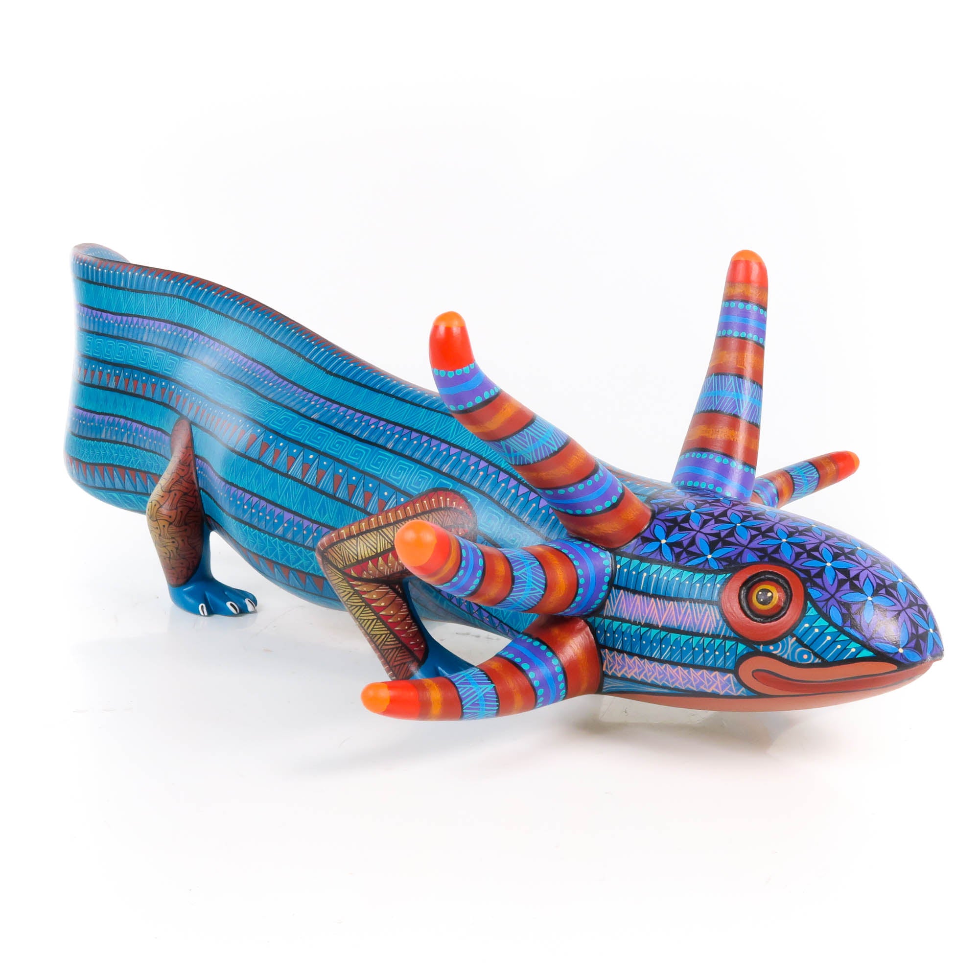 Axolotl - Oaxacan Alebrije Wood Carving – VivaMexico.com - Mexican Art