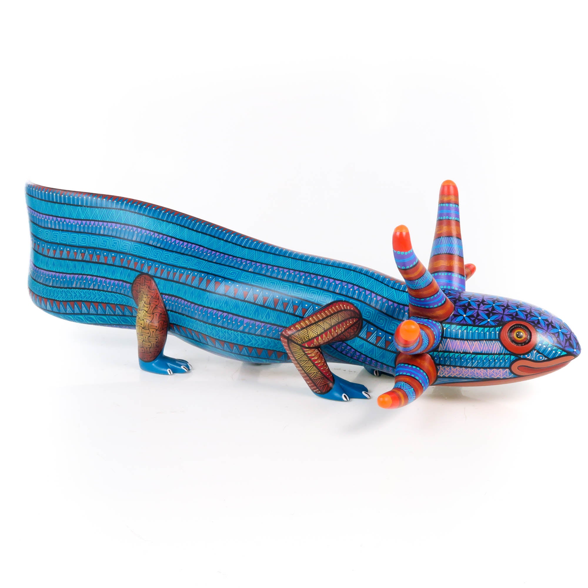 Axolotl - Oaxacan Alebrije Wood Carving – VivaMexico.com - Mexican Art