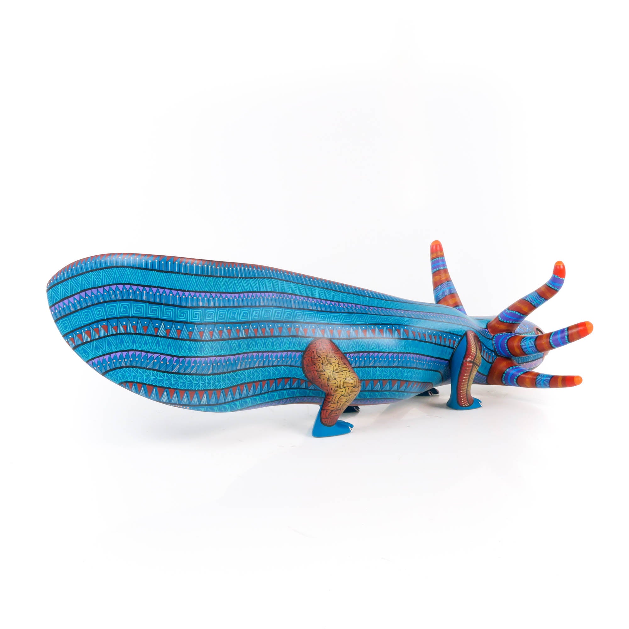 Axolotl - Oaxacan Alebrije Wood Carving – VivaMexico.com - Mexican Art