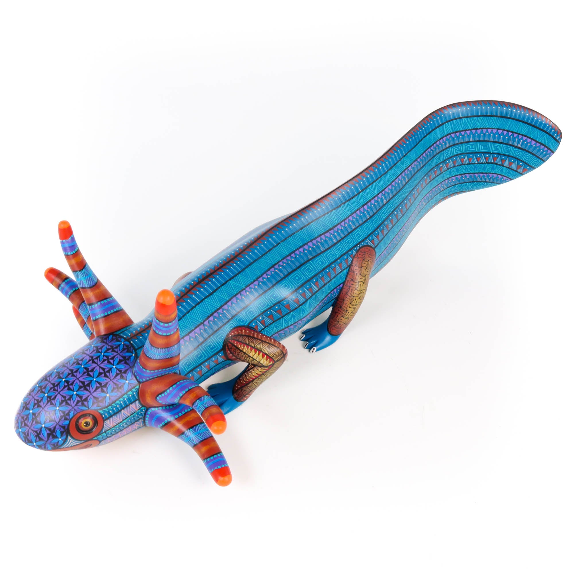 Axolotl - Oaxacan Alebrije Wood Carving – VivaMexico.com - Mexican Art