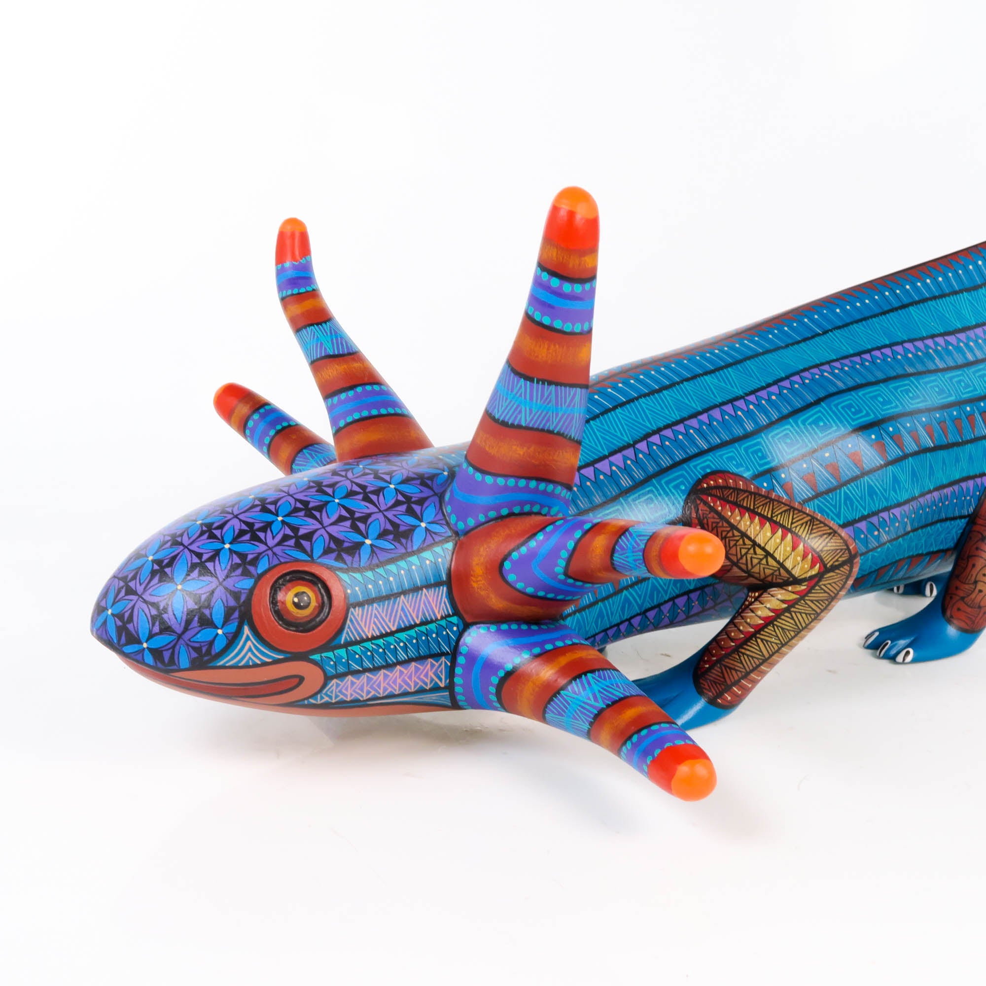 Axolotl - Oaxacan Alebrije Wood Carving – VivaMexico.com - Mexican Art